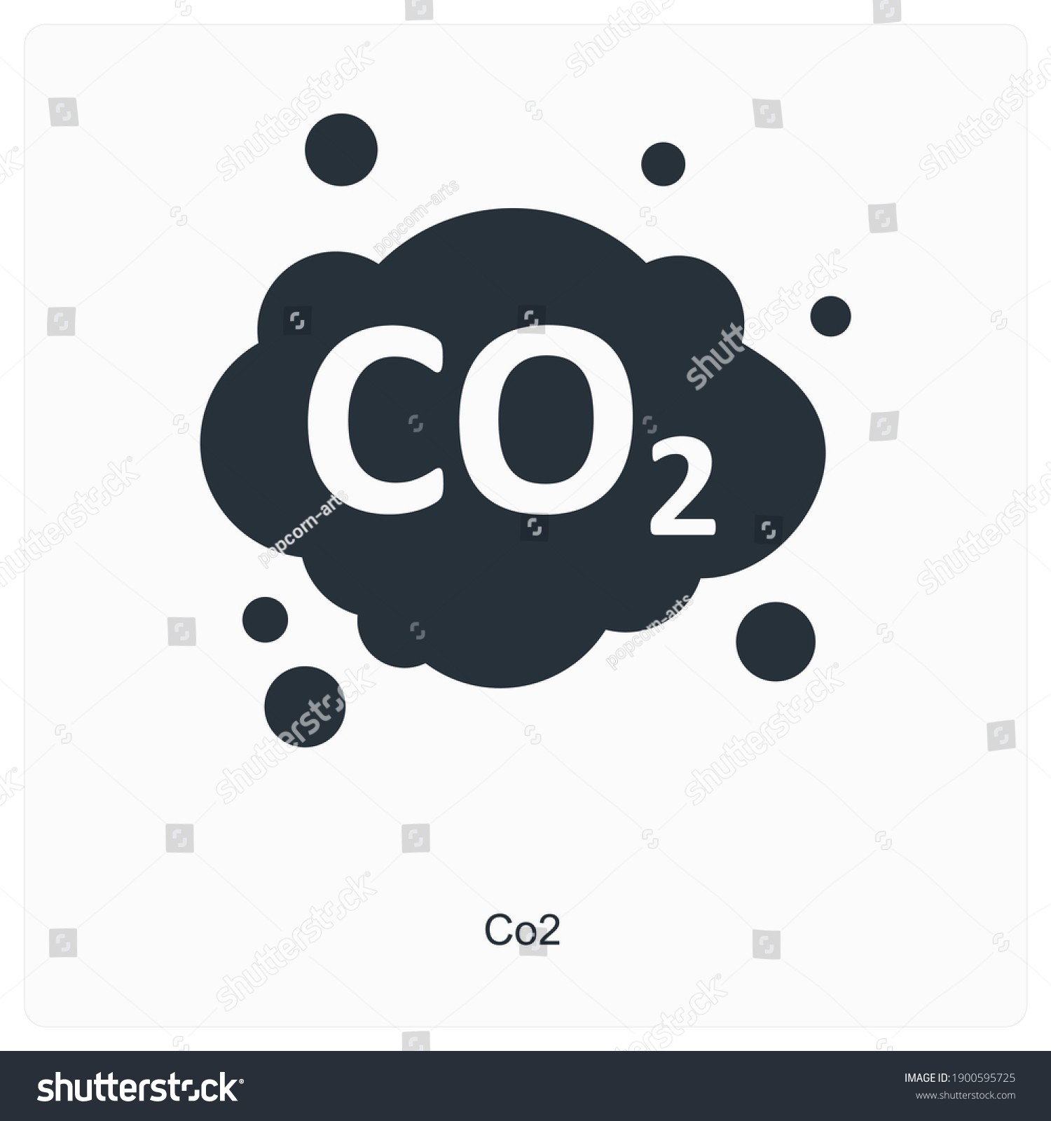Carbon Dioxide Co2 Icon Concept Stock Vector (Royalty Free) 1900595725 ...