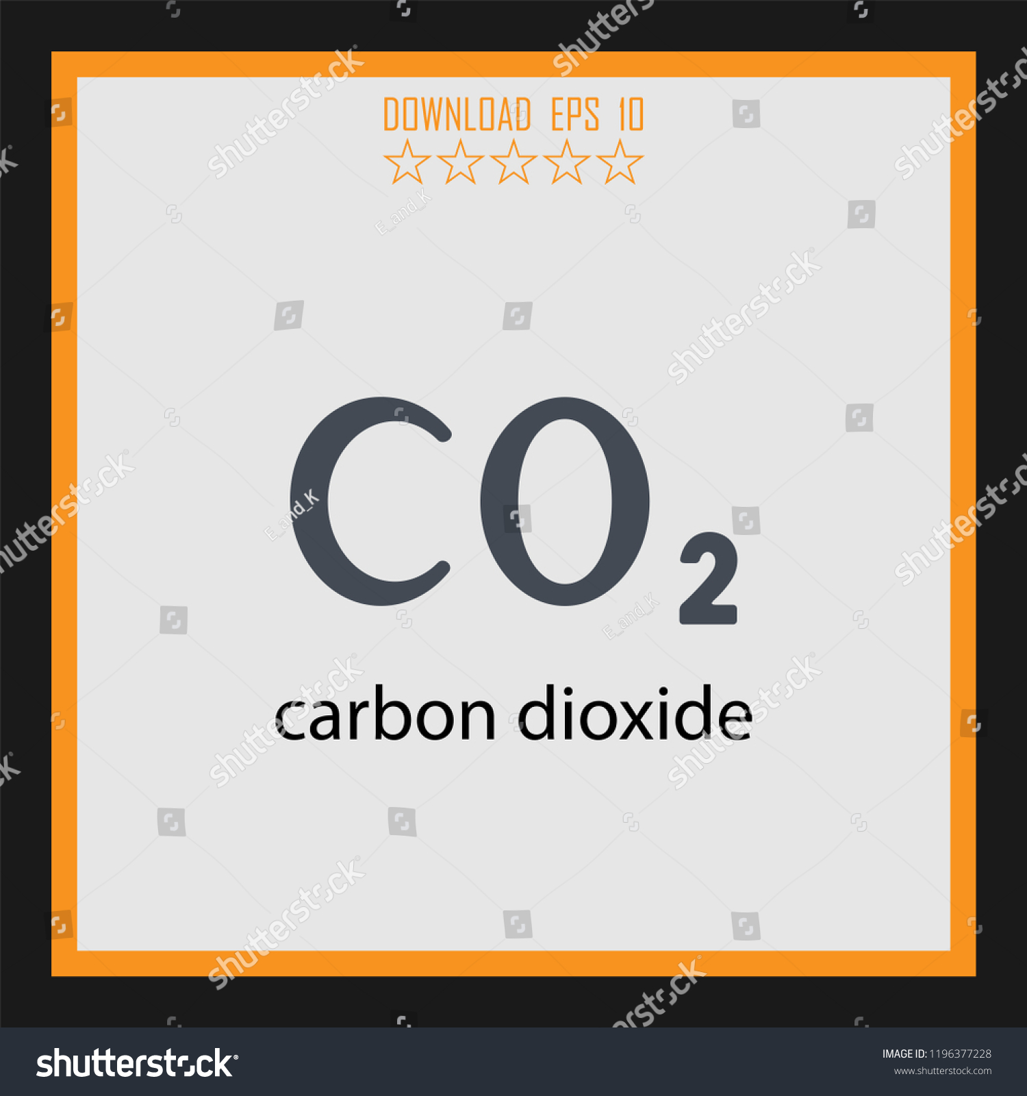 Carbon Dioxide Vector Icon Stock Vector (Royalty Free) 1196377228 ...