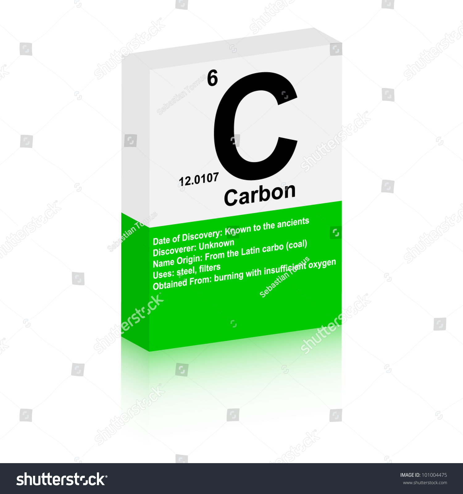 Carbon Symbol Stock Vector (Royalty Free) 101004475
