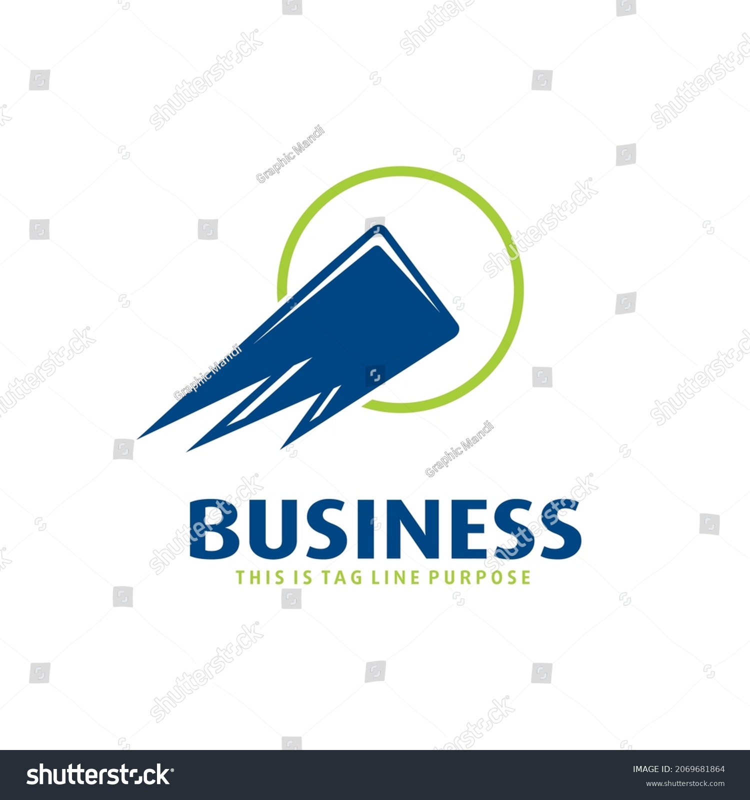 Card Speed Transaction Vector Logo Stock Vector (Royalty Free) 2069681864