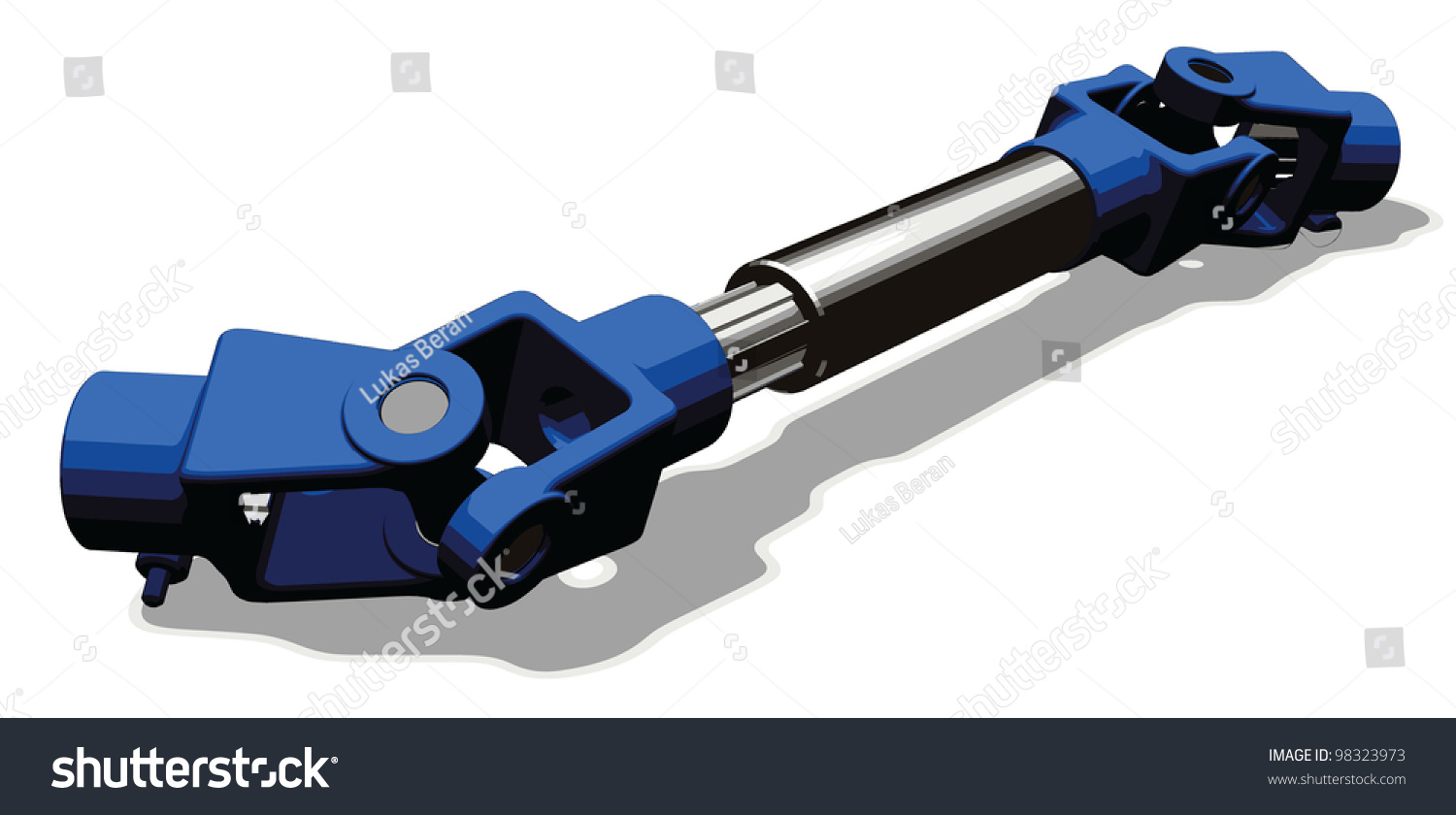 Cardan Isolated On White Backgroundvector Image: vetor stock (livre de ...