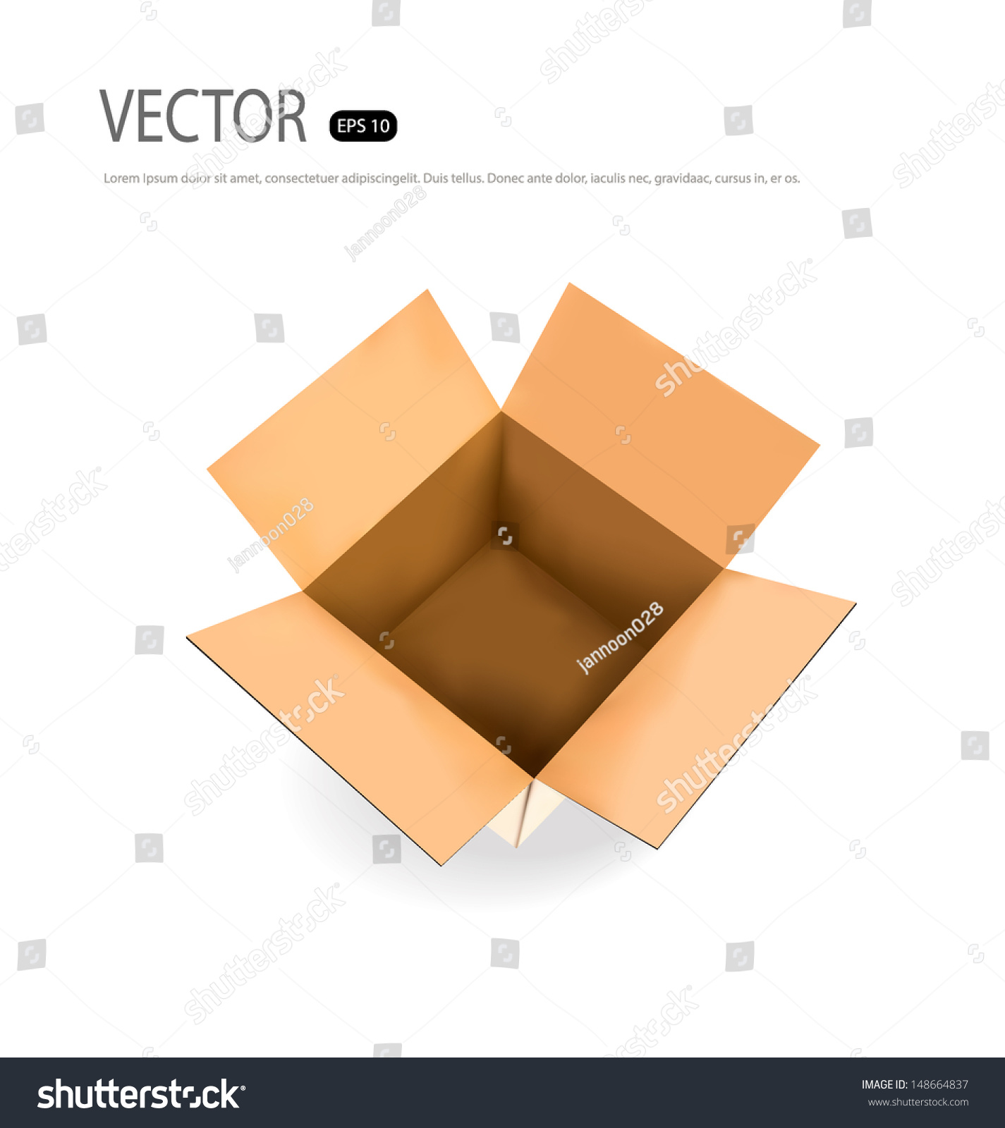 Cardboard Box Vector Illustration: เวกเตอร์สต็อก (ปลอดค่าลิขสิทธิ์ ...