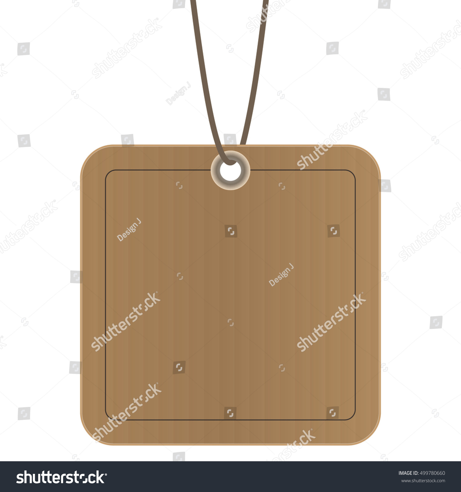 Cardboard Card Empty Card Stock Vector (Royalty Free) 499780660 ...