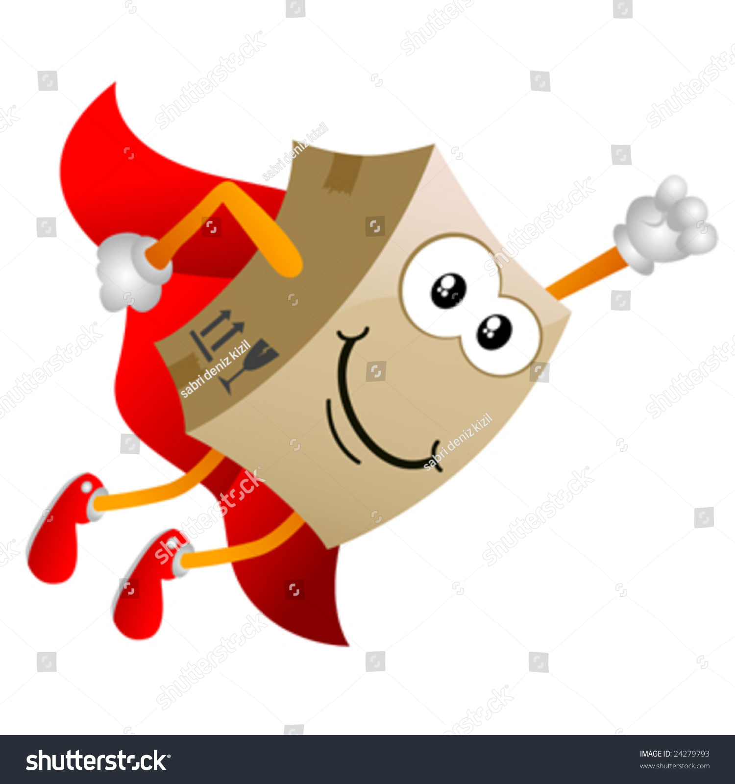 Cardboard Cartoon Character Vector 4 Stock Vector (Royalty Free ...
