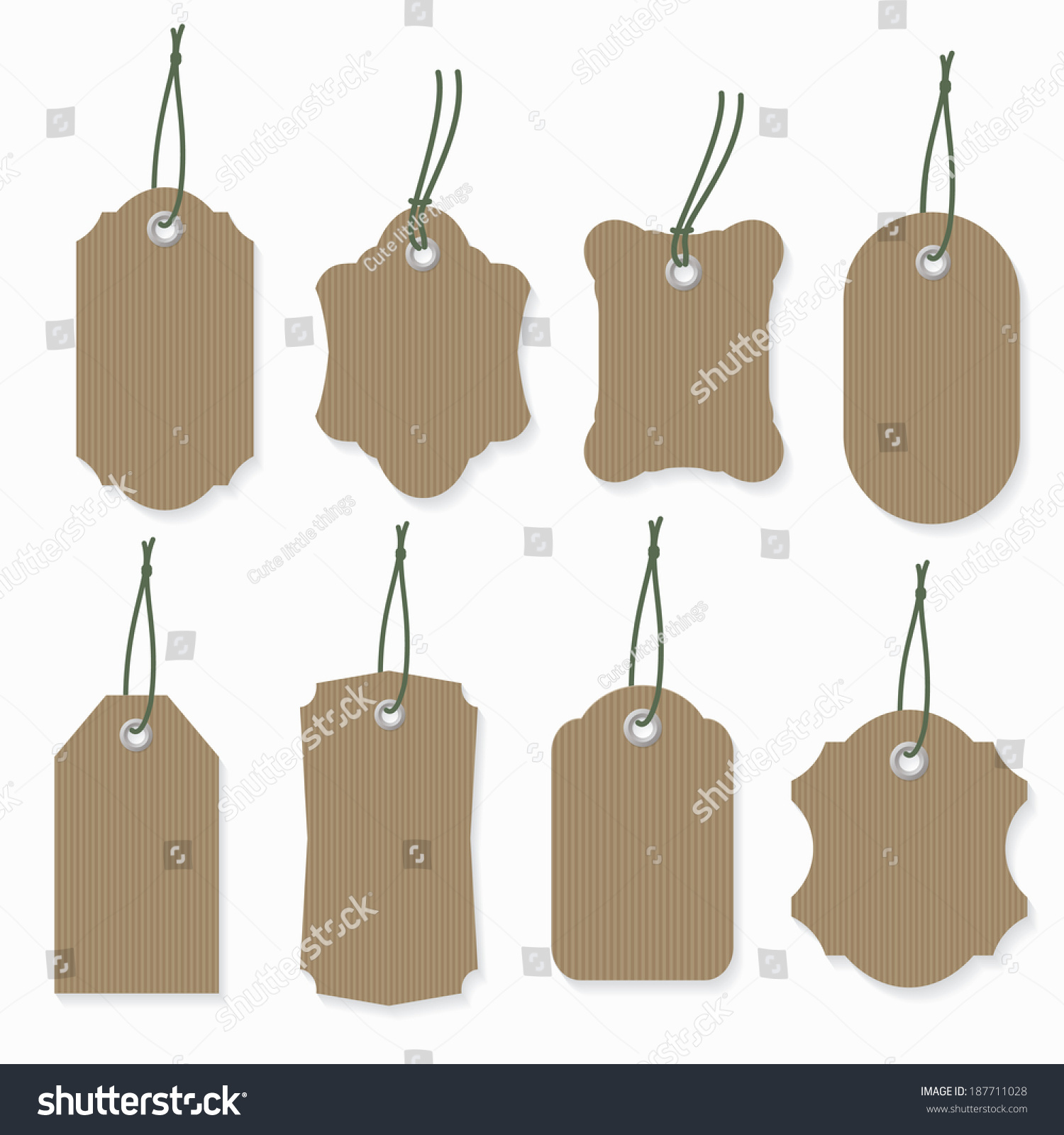 Cardboard Label Template Set: เวกเตอร์สต็อก (ปลอดค่าลิขสิทธิ์) 187711028