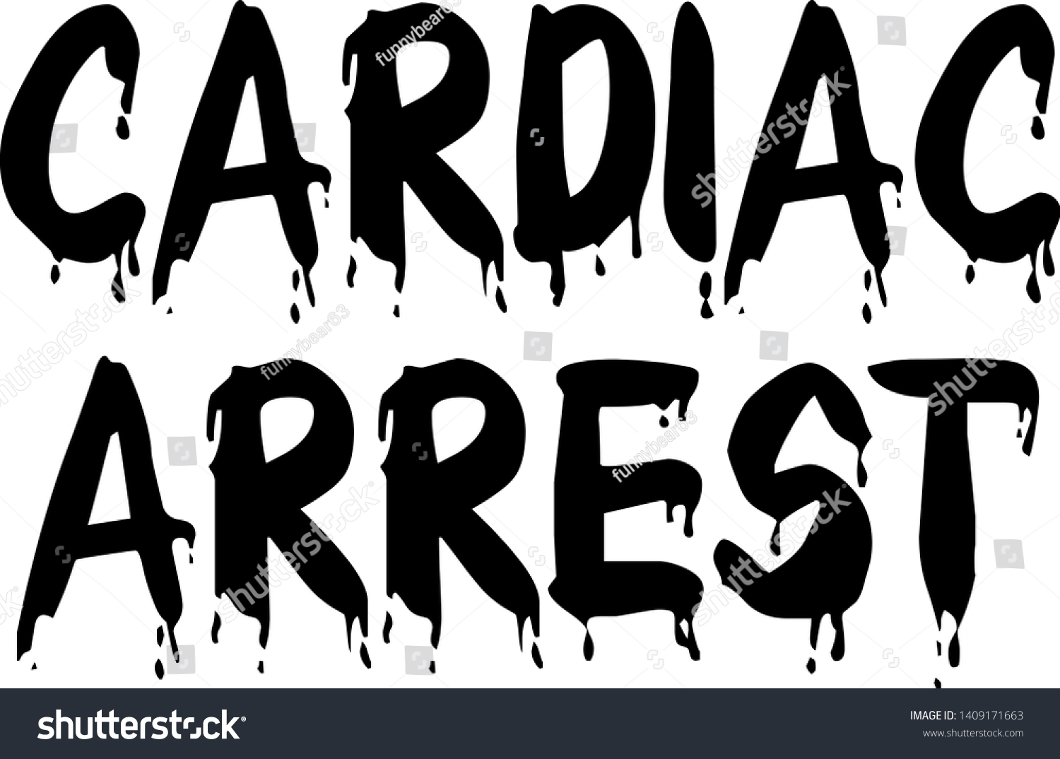 Cardiac Arrest Stamp On White Background Stock Vector (Royalty Free ...