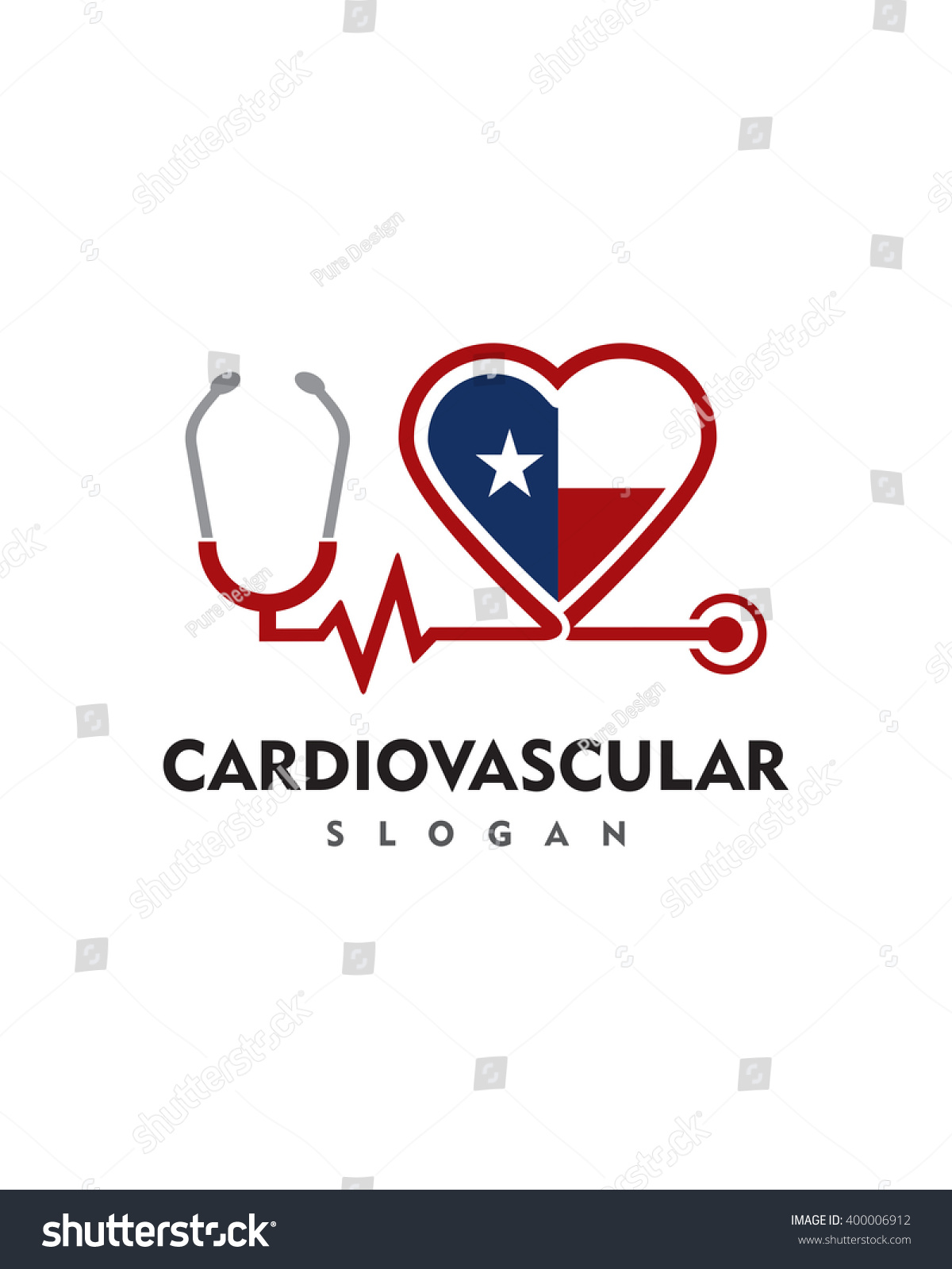 Cardiovascular Logo Stock Vector (Royalty Free) 400006912
