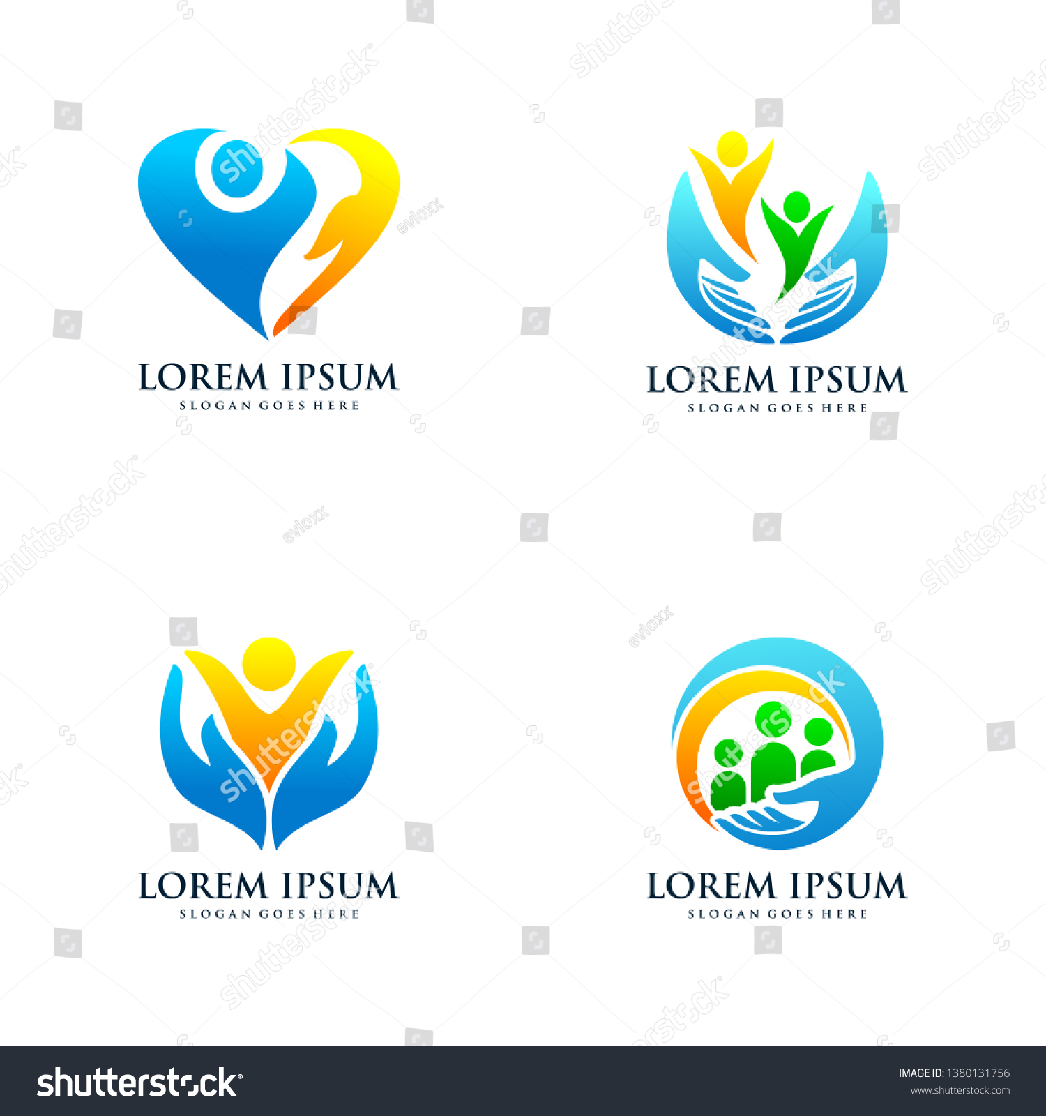 Care Logo Design: เวกเตอร์สต็อก (ปลอดค่าลิขสิทธิ์) 1380131756 ...