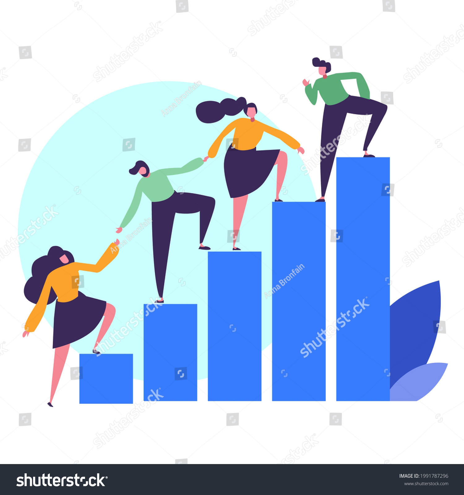 Career Development Team Moving Forward Stock Vector (Royalty Free ...