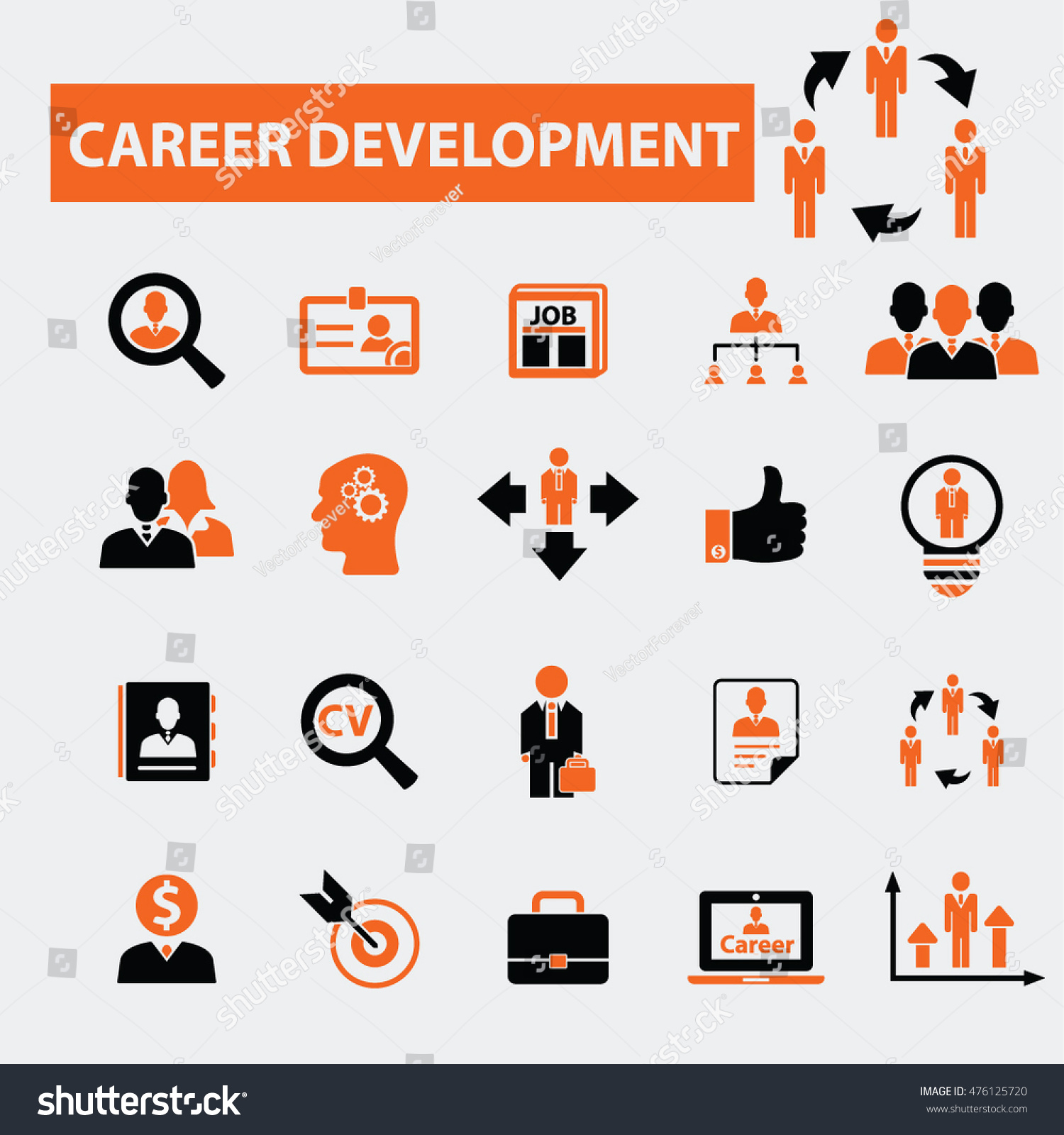 Career Icons Stock Vector 476125720 - Shutterstock