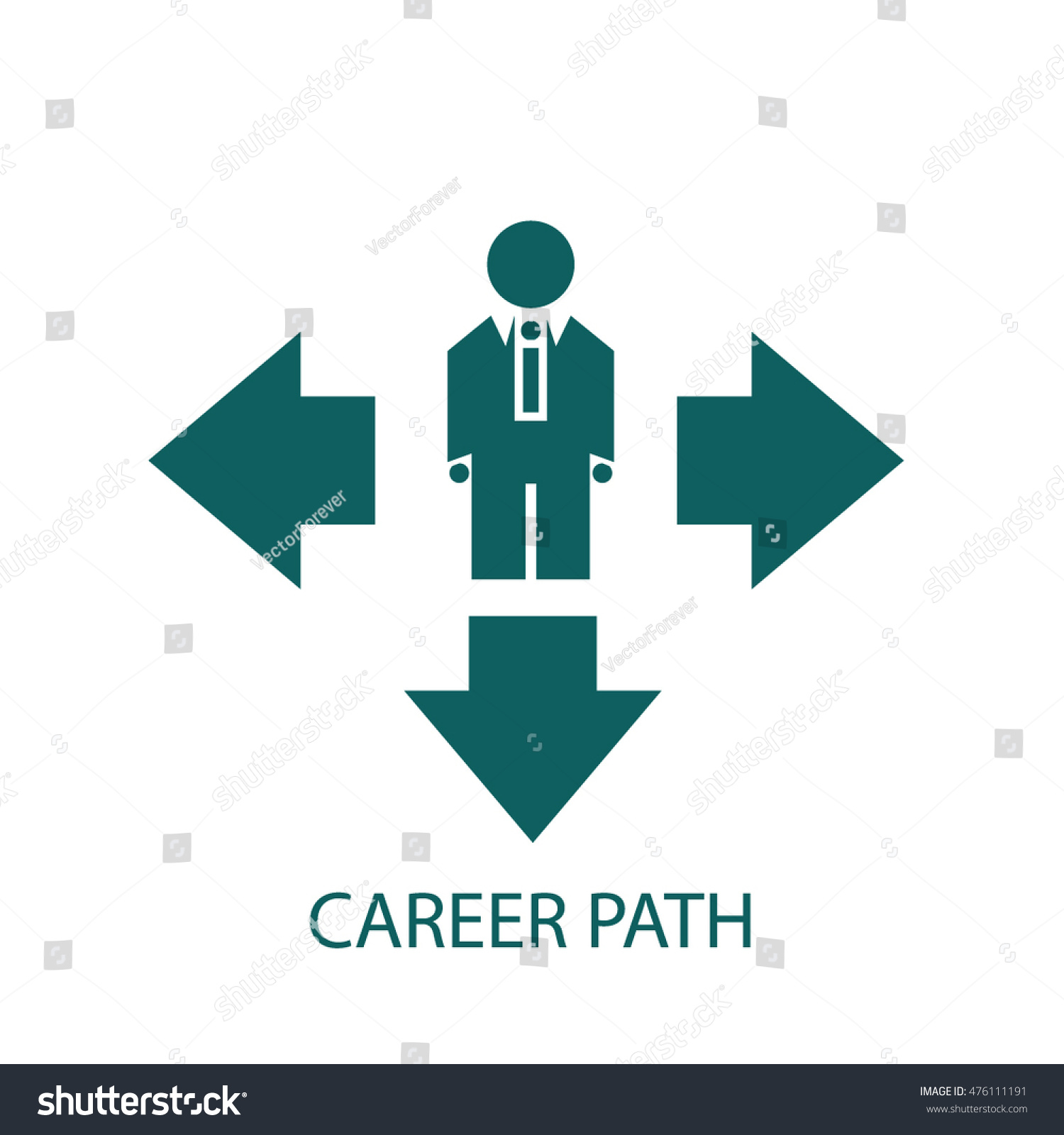 Career Path Icon Stock Vector (Royalty Free) 476111191