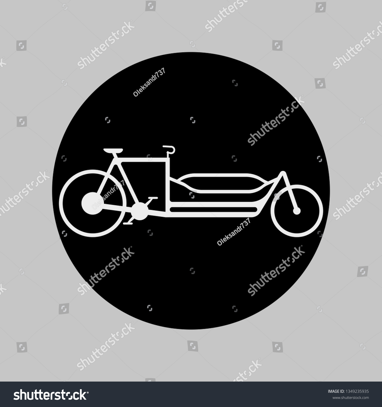 Cargo Bike Vector Icons Stock Vector (Royalty Free) 1349235935 ...