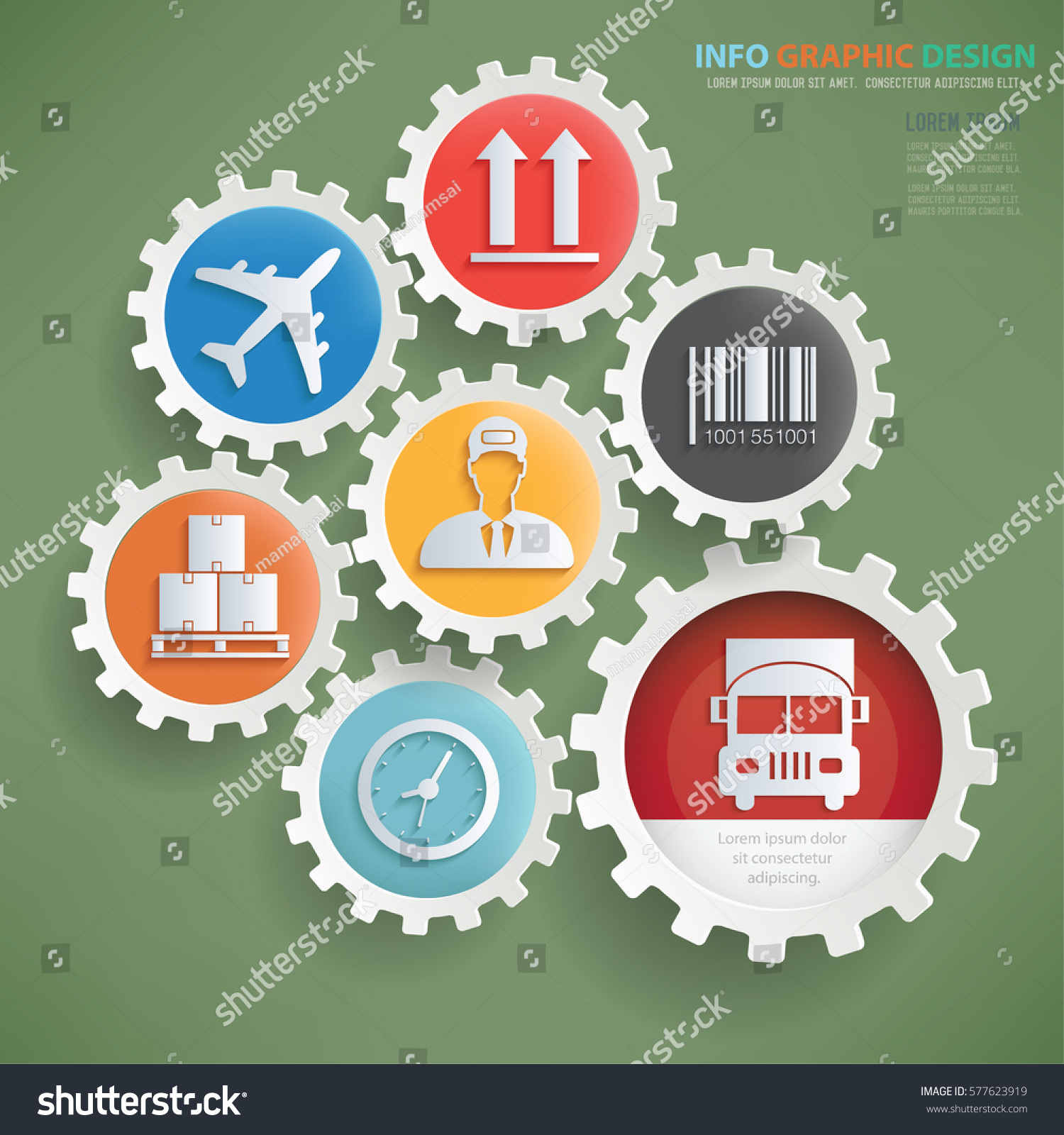 Cargo Info Graphic Designclean Vector: เวกเตอร์สต็อก (ปลอดค่าลิขสิทธิ์ ...