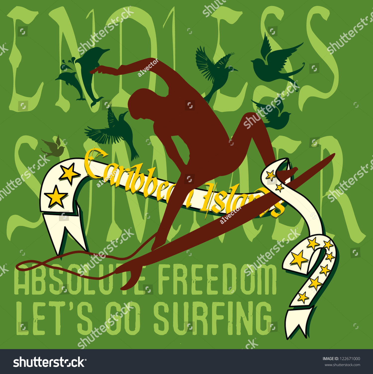 Caribbean Islands Vector Art Stock Vector (Royalty Free) 122671000 ...