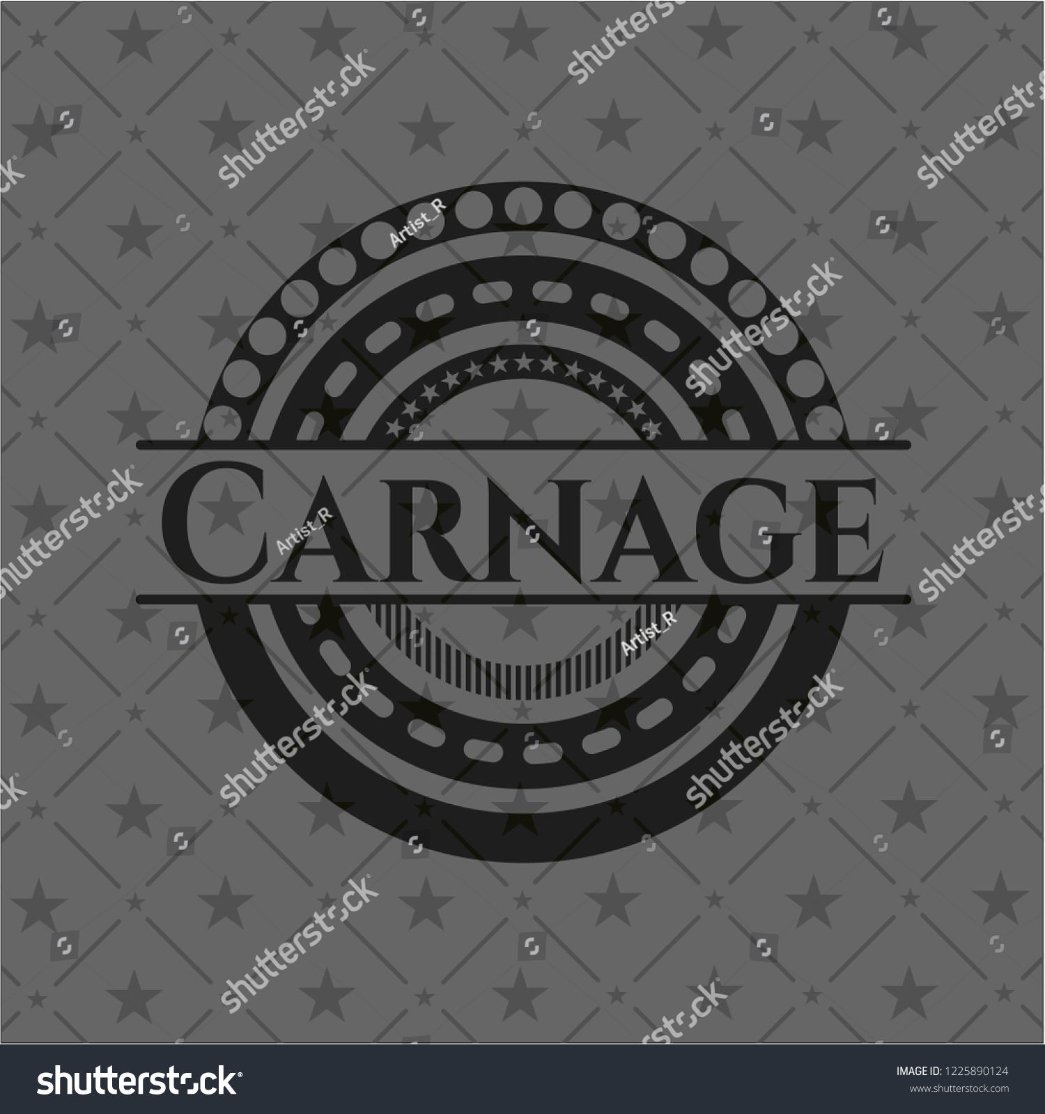 Carnage Black Badge Stock Vector (Royalty Free) 1225890124 | Shutterstock