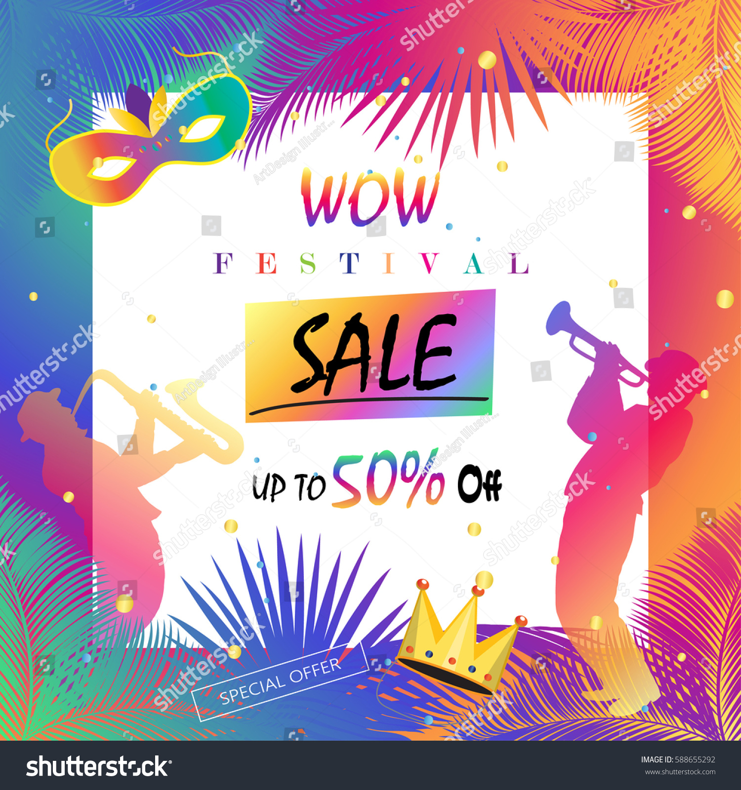 Carnival Abstract Background Vector Illustration Stock Vector (Royalty ...