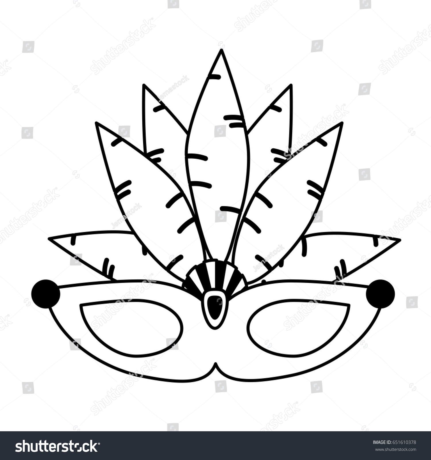 Carnival Draw Illustration Stock Vector (Royalty Free) 651610378 ...