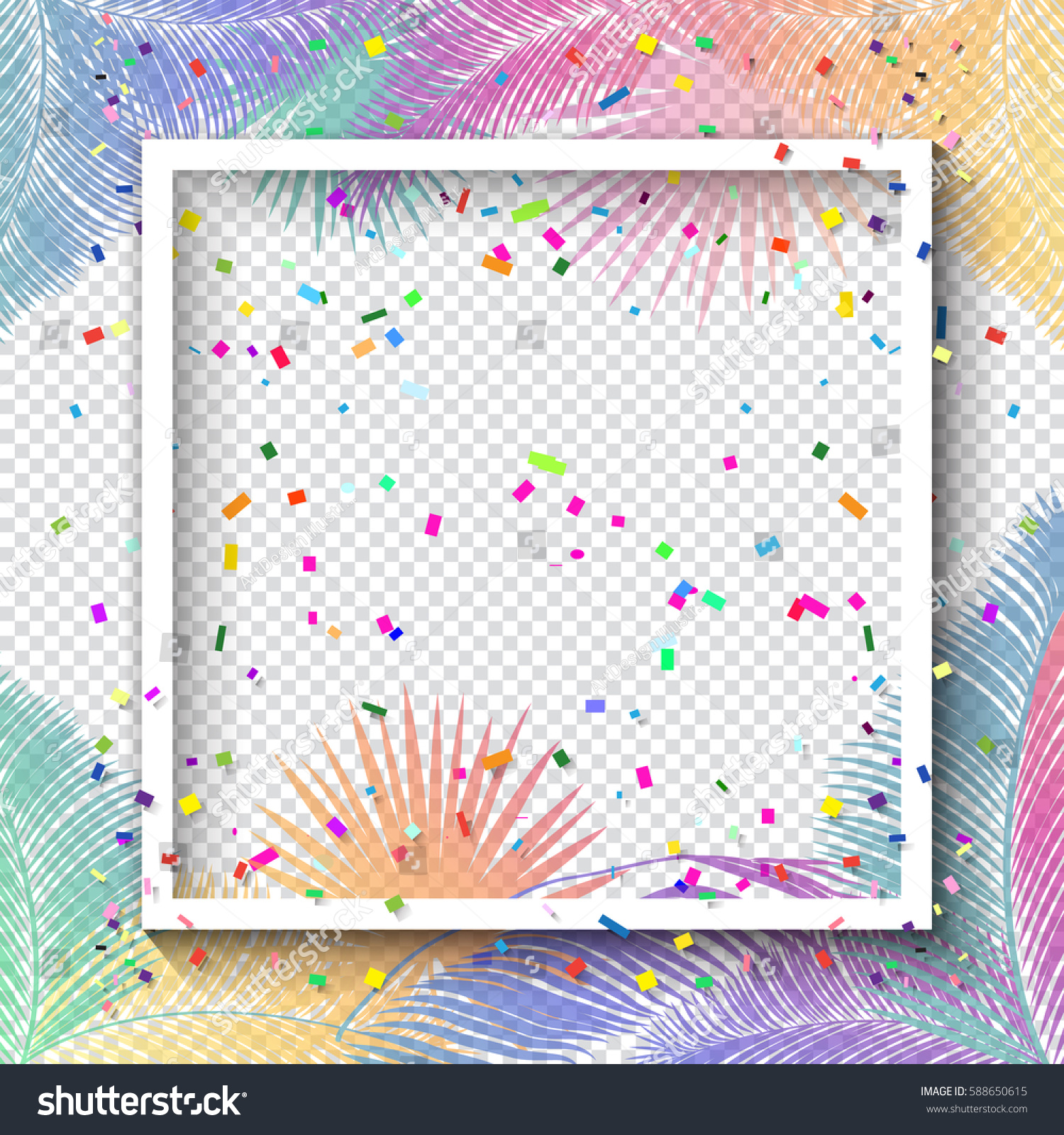 Carnival Frame Abstract Background Vector Illustration Stock Vector ...