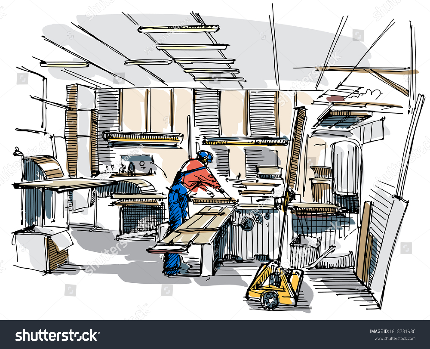 3,579 Carpenter sketch Stock Vectors, Images & Vector Art | Shutterstock