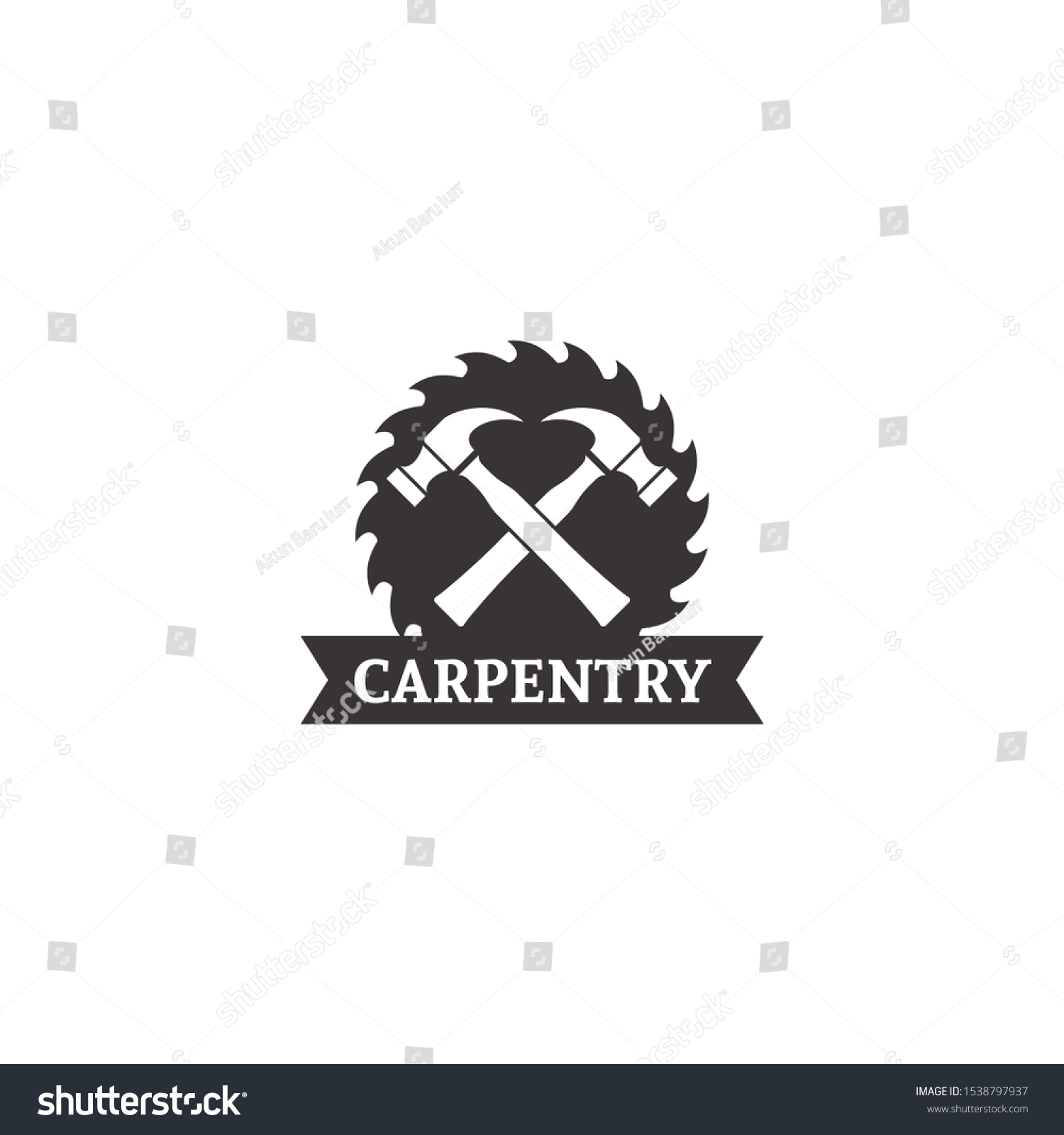 Carpentry Logo Design Inspiration Eps 10: เวกเตอร์สต็อก (ปลอดค่า ...