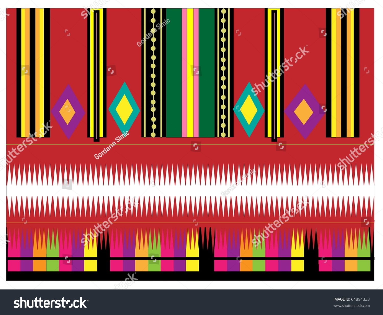 Carpet Motive Texture Background Stock Vector (Royalty Free) 64894333