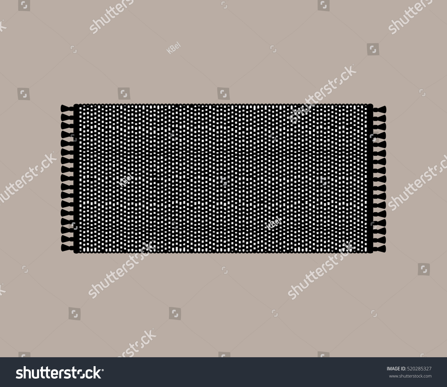 Carpet Vector Illustration Rug Top View Stock Vector (Royalty Free ...