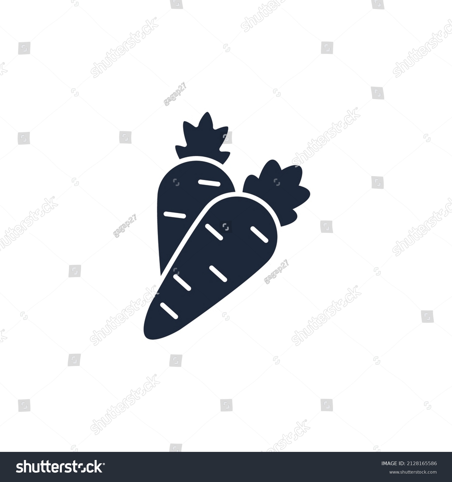 Carrot Icons Symbol Vector Elements Infographic Stock Vector (Royalty ...