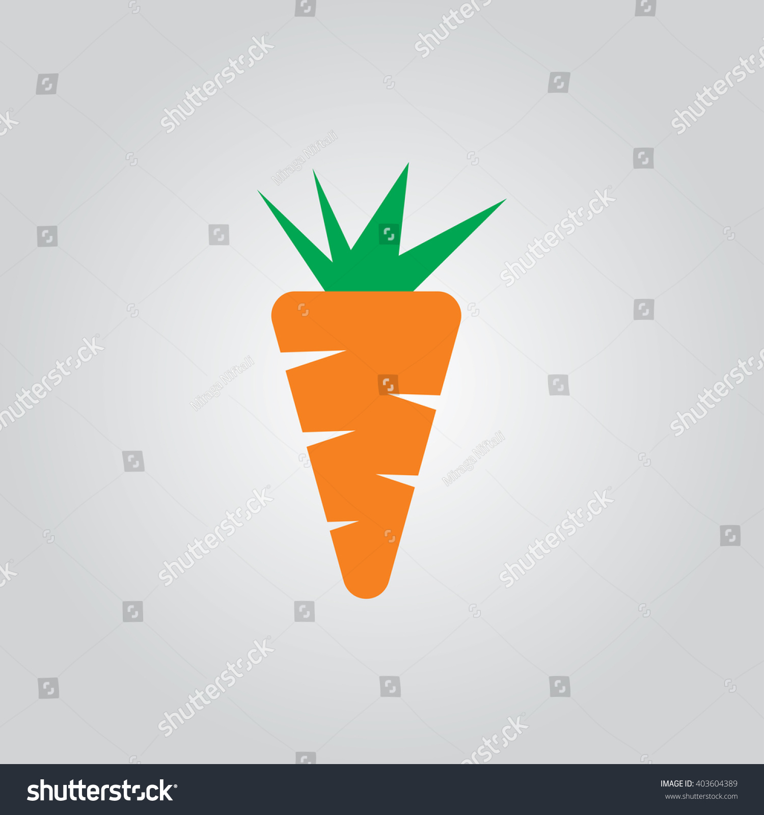 Carrot Vector Illustration Stock Vector (Royalty Free) 403604389 ...