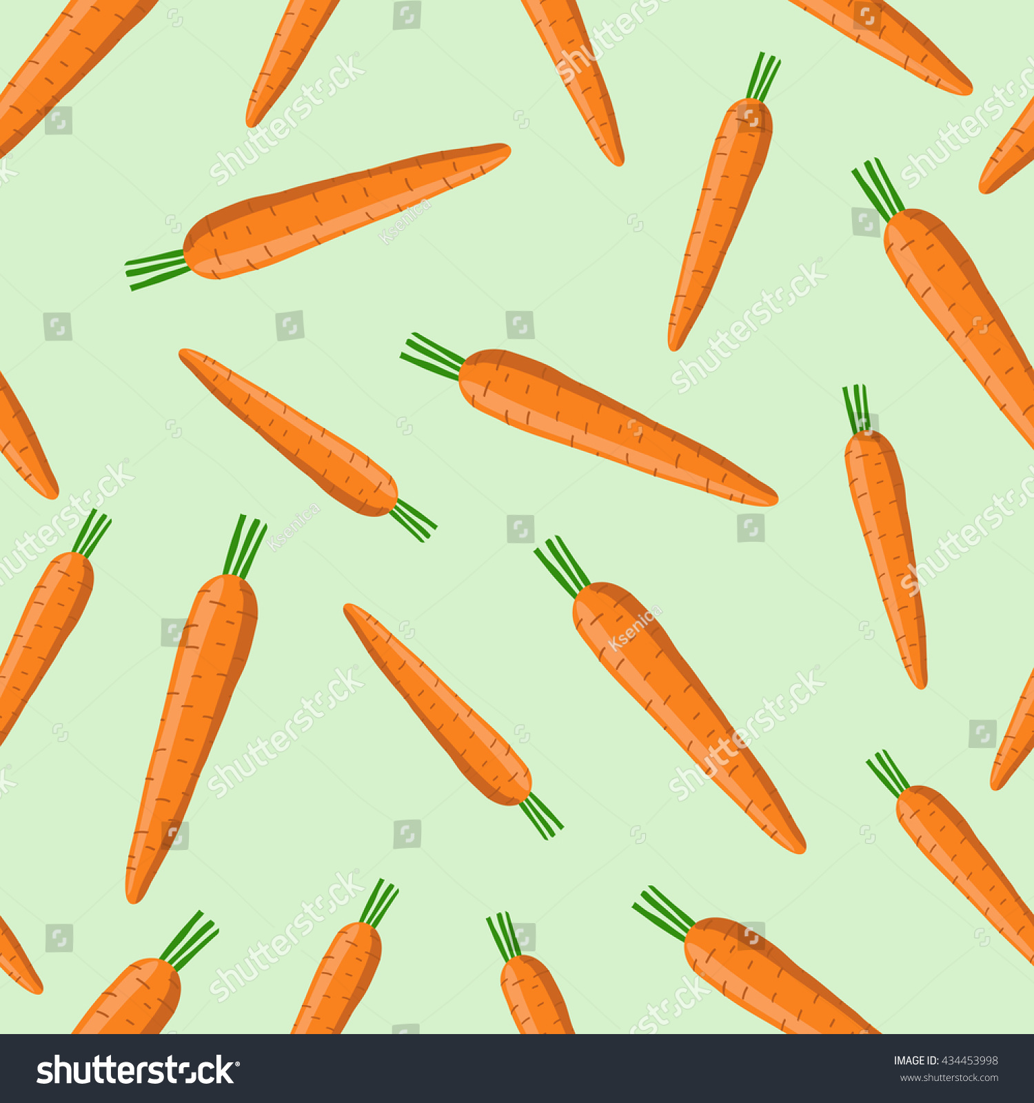 Carrots Seamless Pattern Vegetable Background Vector Stock Vector ...
