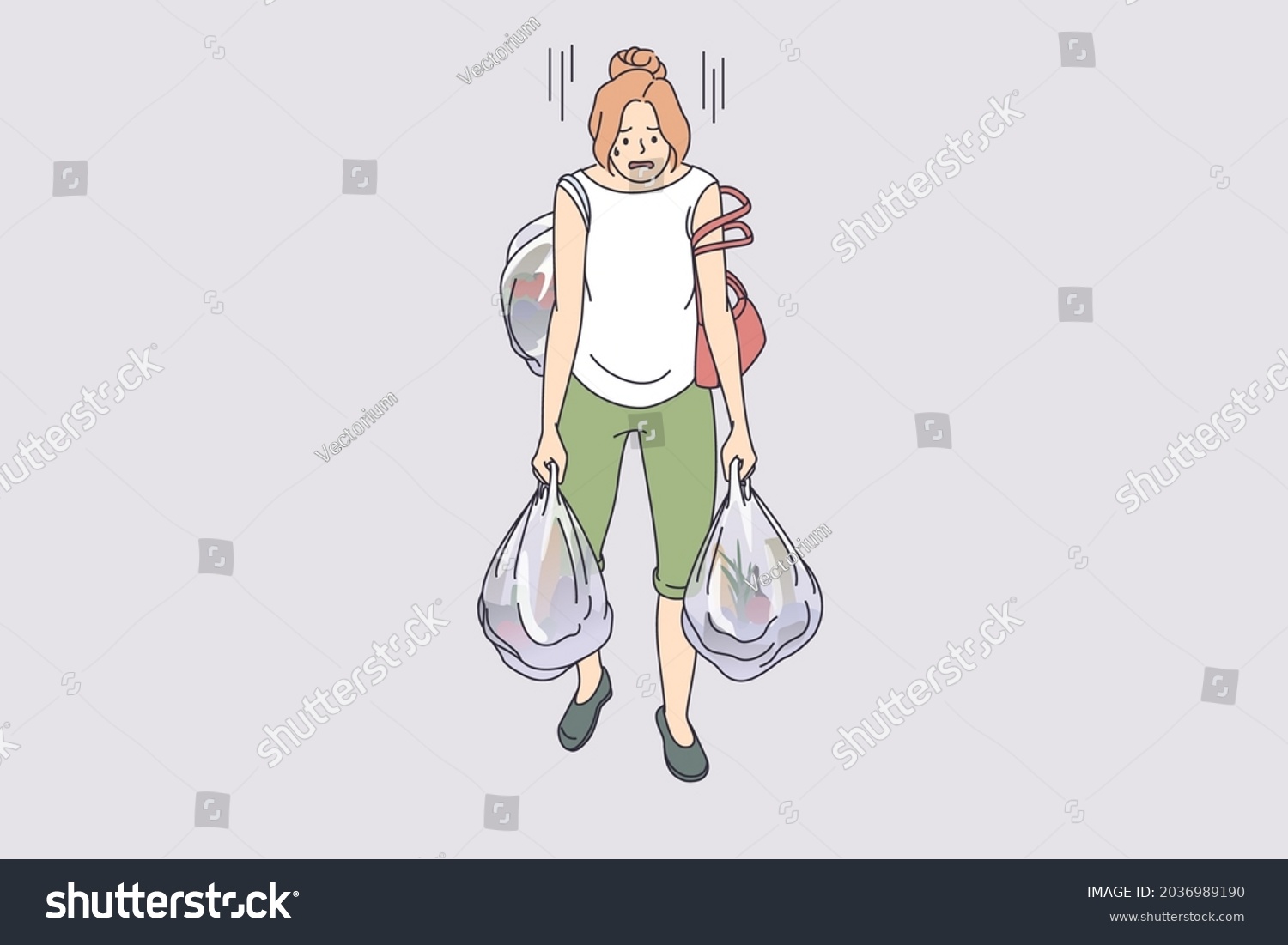 Carrying Heavy Bags Tiredness Concept Young Stock Vector (Royalty Free ... Carrying Heavy Bags Tiredness Concept Young Stock Vector (Royalty Free ...