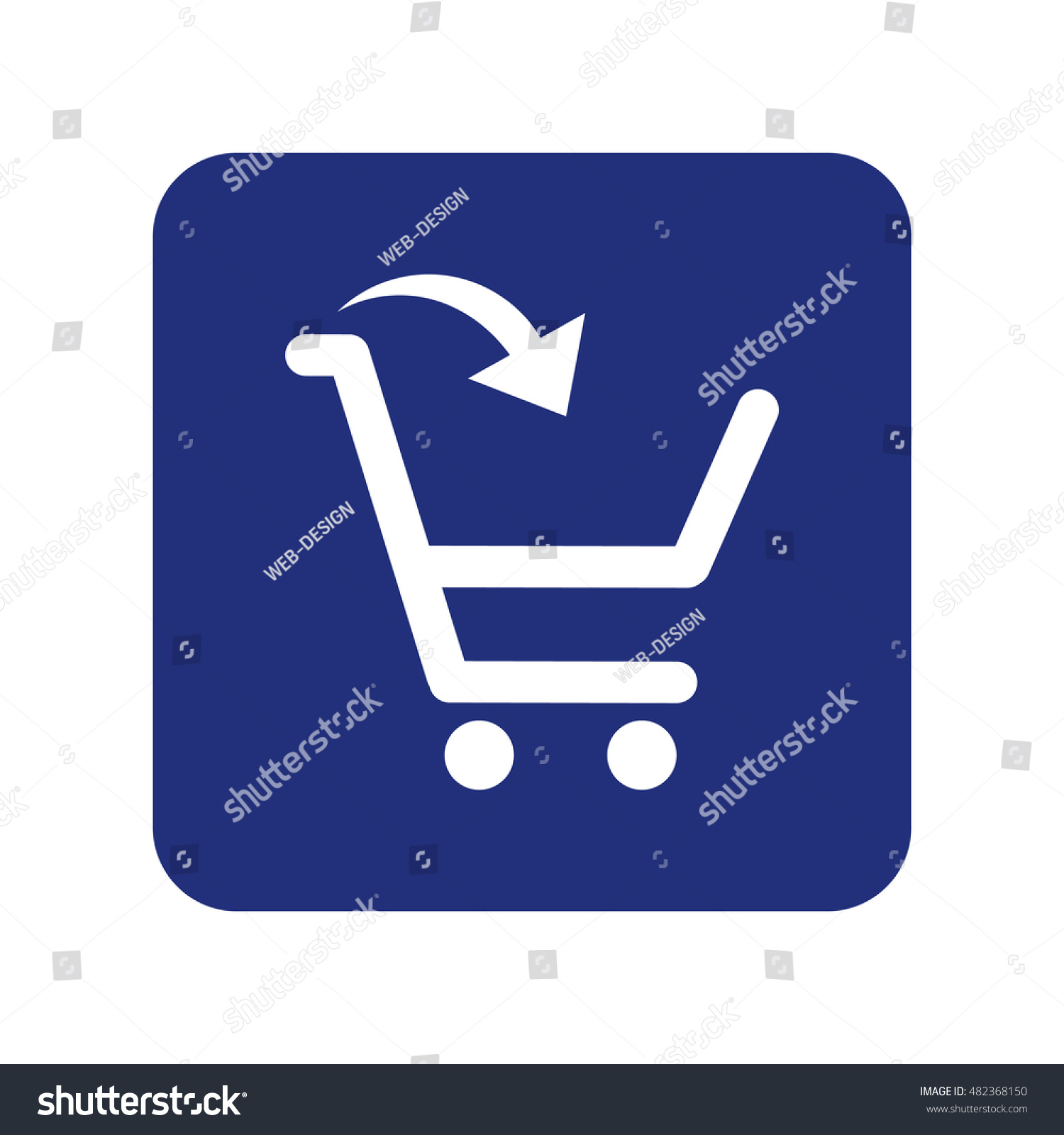Cart Icon Vector Stock Vector (Royalty Free) 482368150 | Shutterstock