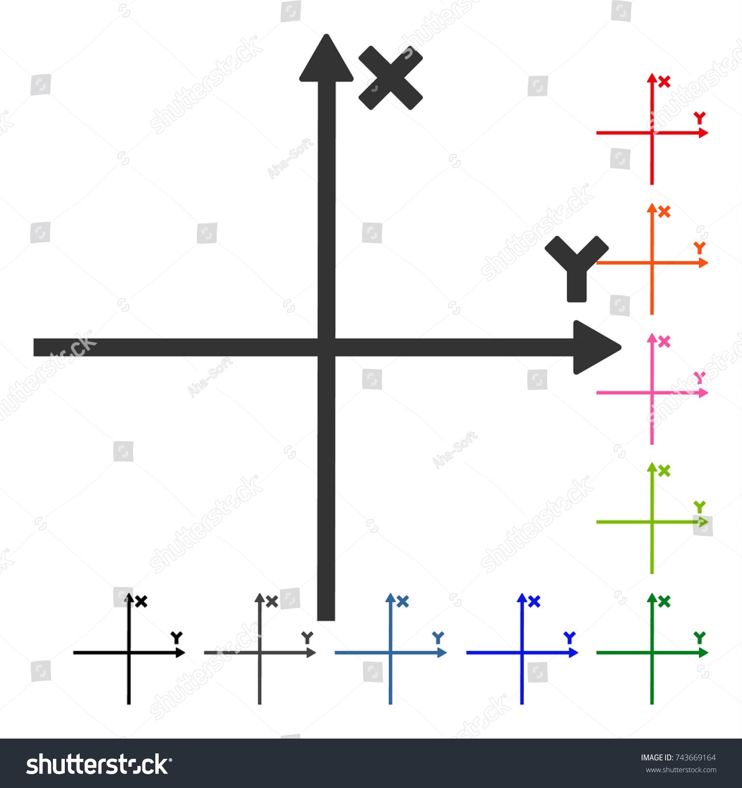 Cartesian Axes Icon Flat Gray Iconic Stock Vector (Royalty Free) 743669164 Cartesian Axes Icon Flat Gray Iconic Stock Vector (Royalty Free) 743669164
