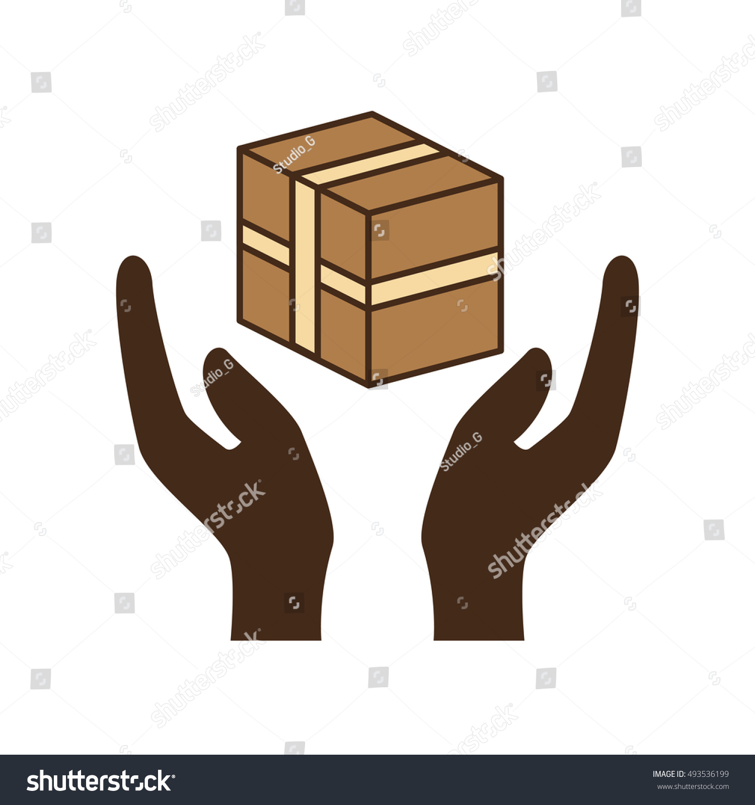Carton Box Design Stock Vector (Royalty Free) 493536199