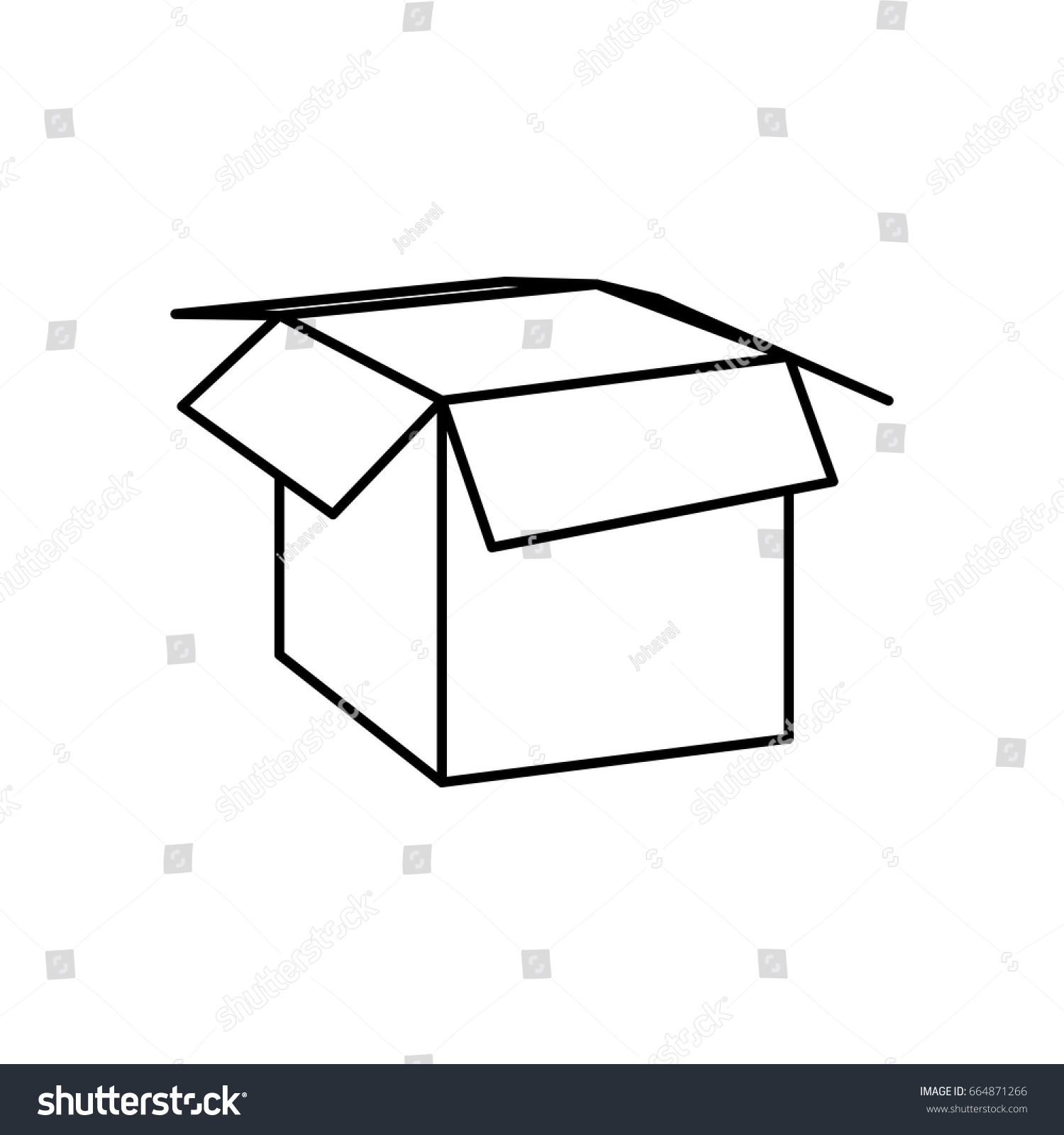 Carton Box Design Stock Vector (Royalty Free) 664871266 | Shutterstock