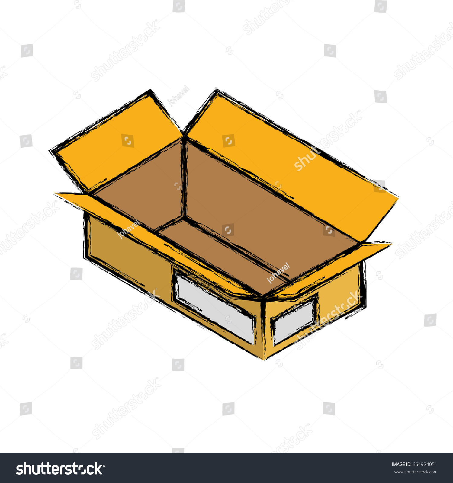 Carton Box Design Stock Vector (Royalty Free) 664924051