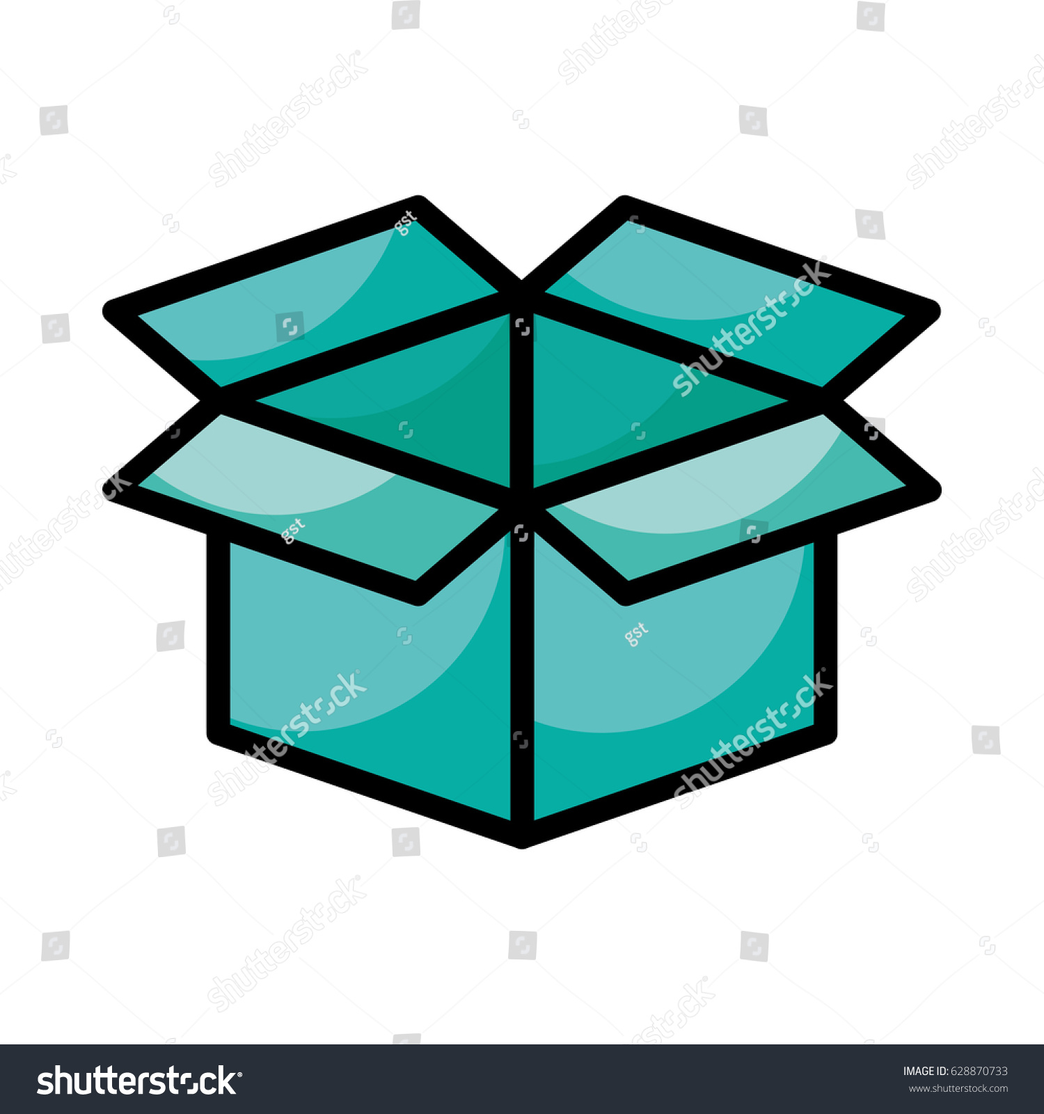 Carton Box Packing Icon Stock Vector (Royalty Free) 628870733 ... Carton Box Packing Icon Stock Vector (Royalty Free) 628870733 ...