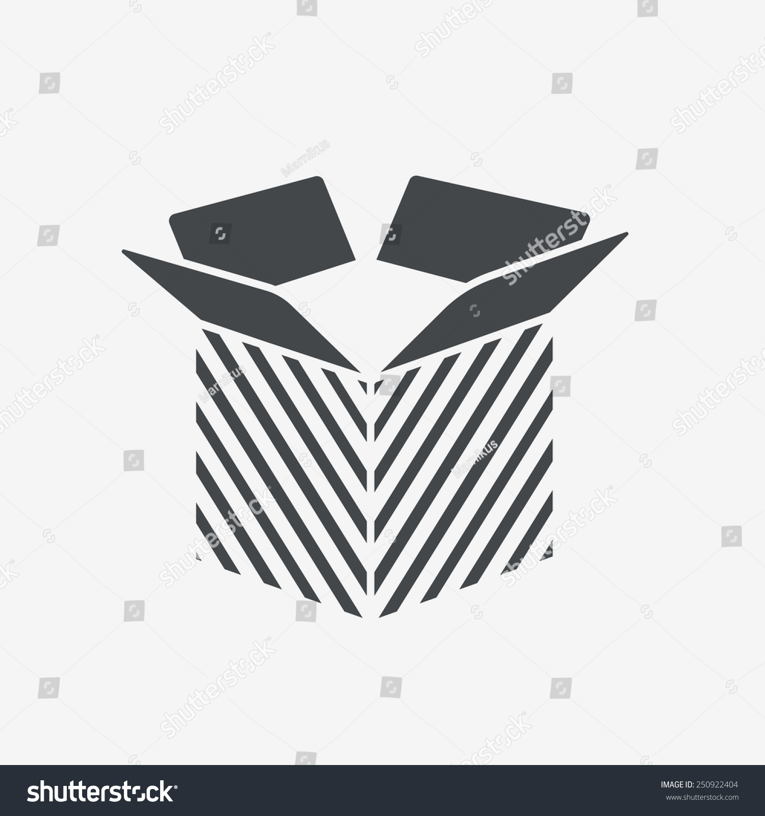 Carton Opened Package Box Icon Stock Vector (Royalty Free) 250922404 ... Carton Opened Package Box Icon Stock Vector (Royalty Free) 250922404 ...
