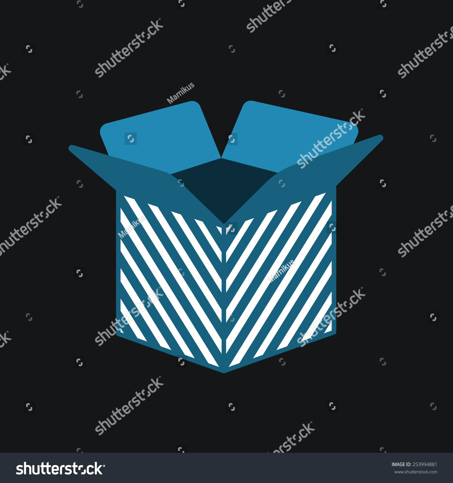 Carton Opened Package Box Icon Stock Vector (Royalty Free) 253994881 ... Carton Opened Package Box Icon Stock Vector (Royalty Free) 253994881 ...