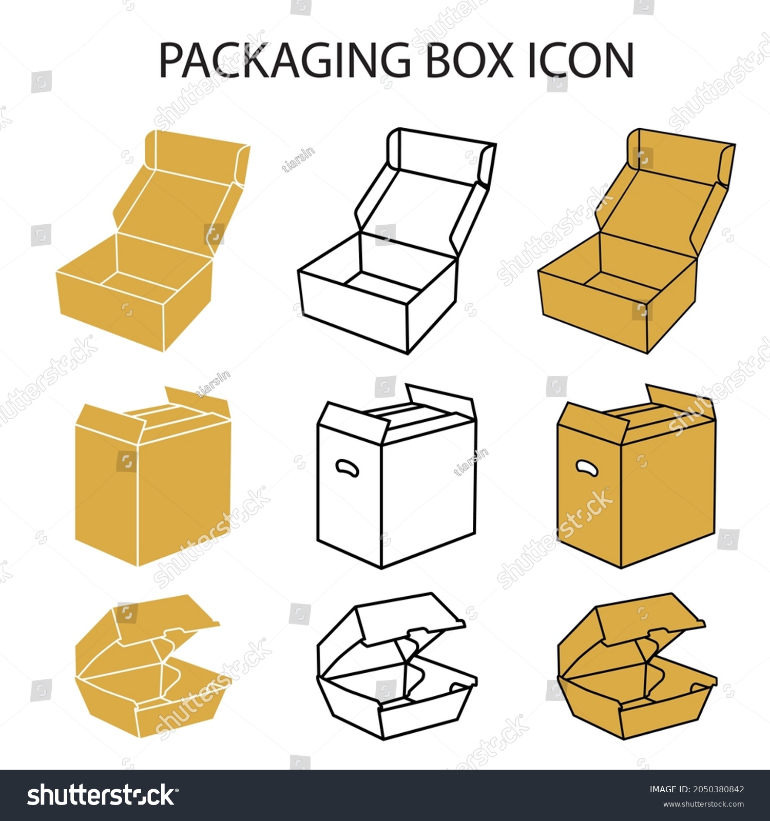 Carton Package Packaging Box Icon Vector Stock Vector (Royalty Free ...