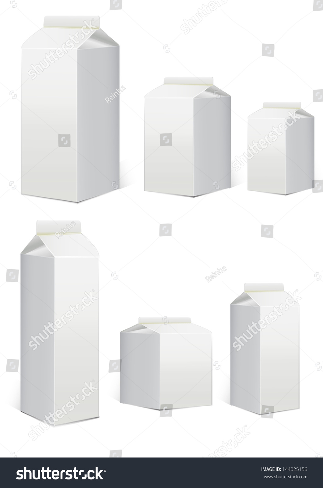 Carton Packaging Templates 库存矢量图（免版税）144025156 | Shutterstock