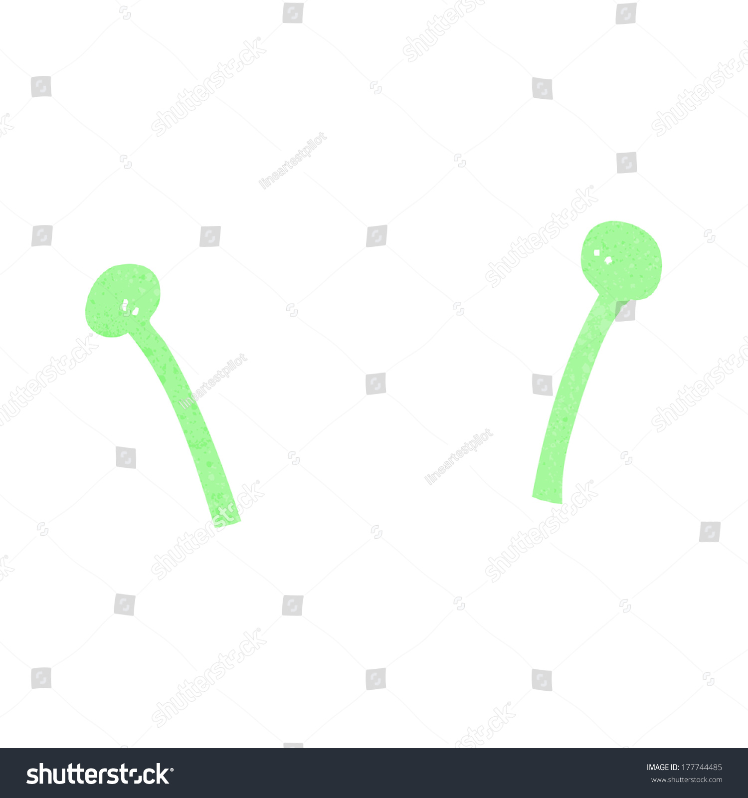 Cartoon Alien Antennae Stock Vector (Royalty Free) 177744485