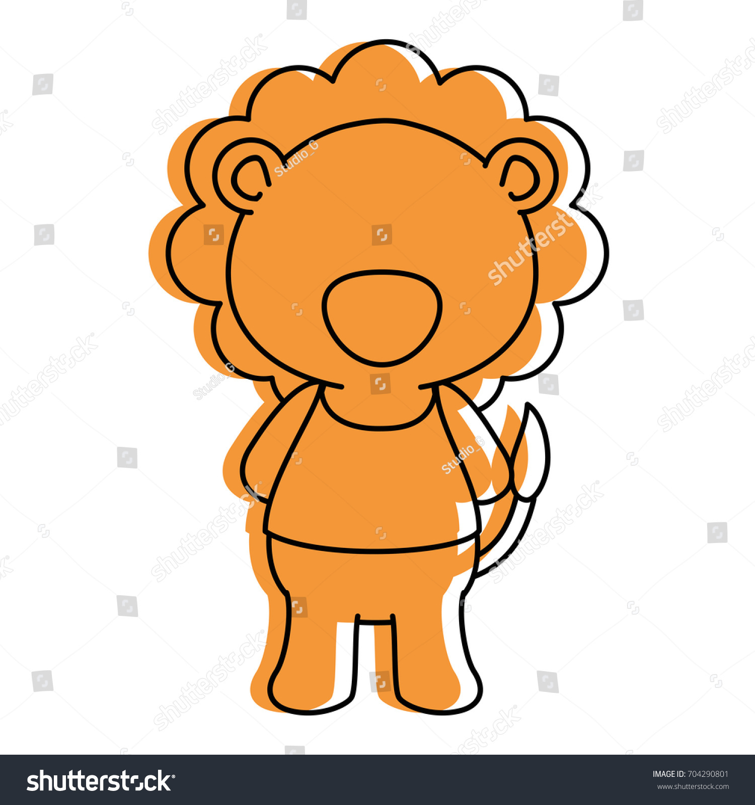 Cartoon Animals Design Stock Vector (Royalty Free) 704290801 | Shutterstock