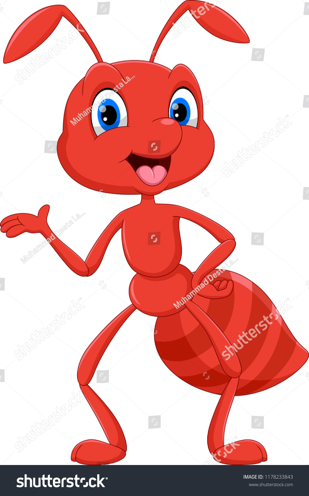 Cartoon Ant Posing Stock Vector (Royalty Free) 1178233843 | Shutterstock