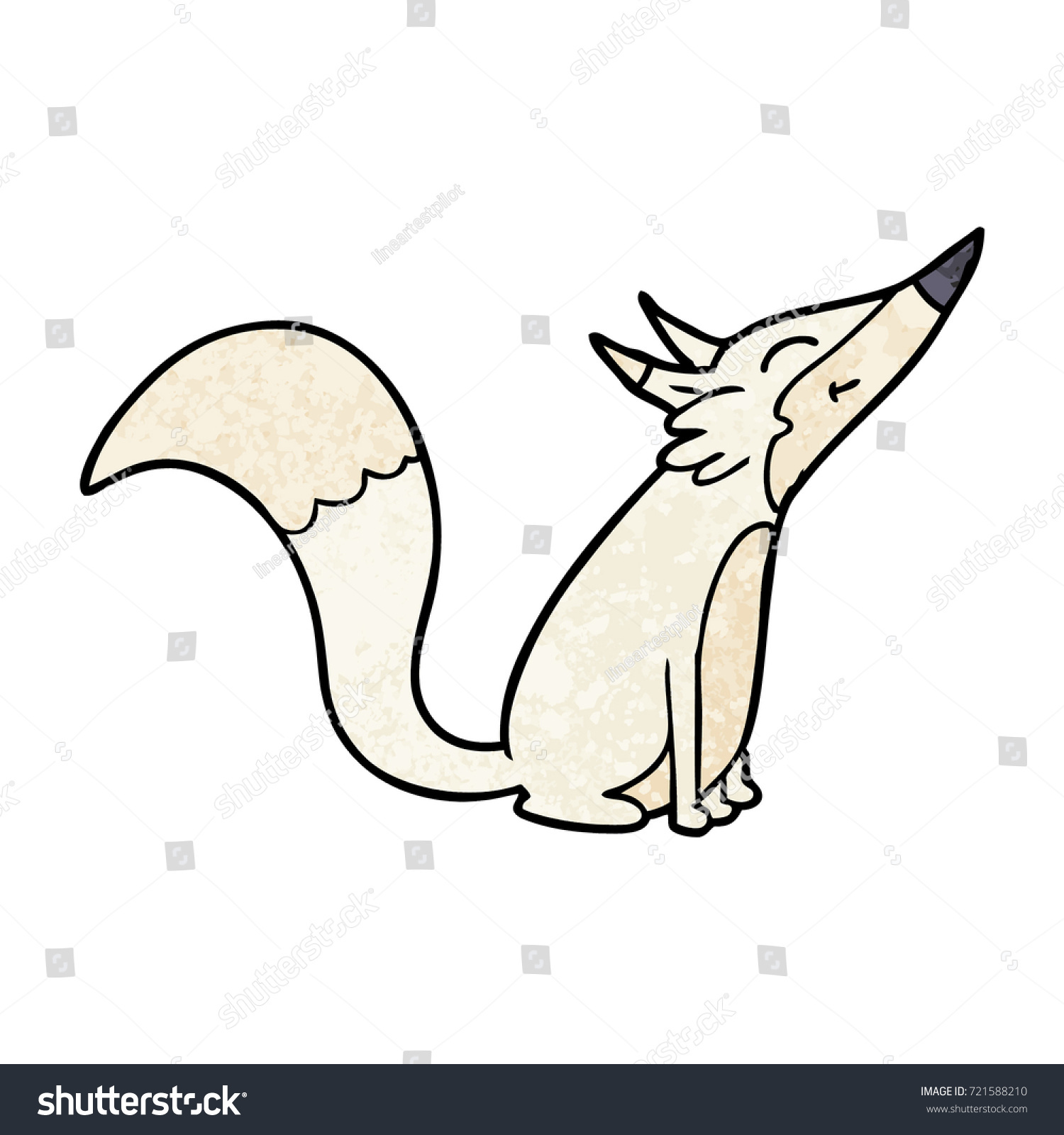 Cartoon Arctic Fox Stock Vector (Royalty Free) 721588210 | Shutterstock
