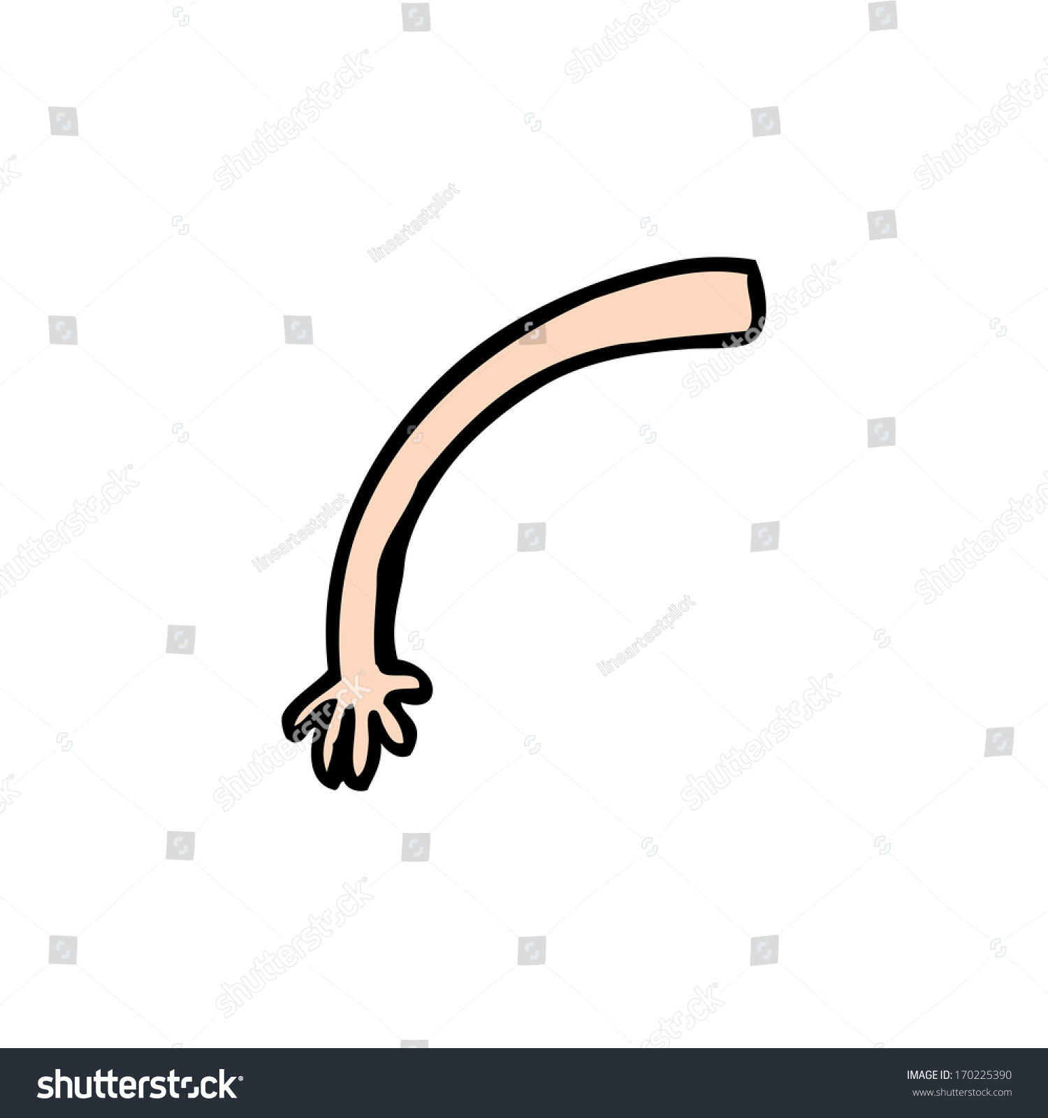 Cartoon Arm Gesture Stock Vector (Royalty Free) 170225390