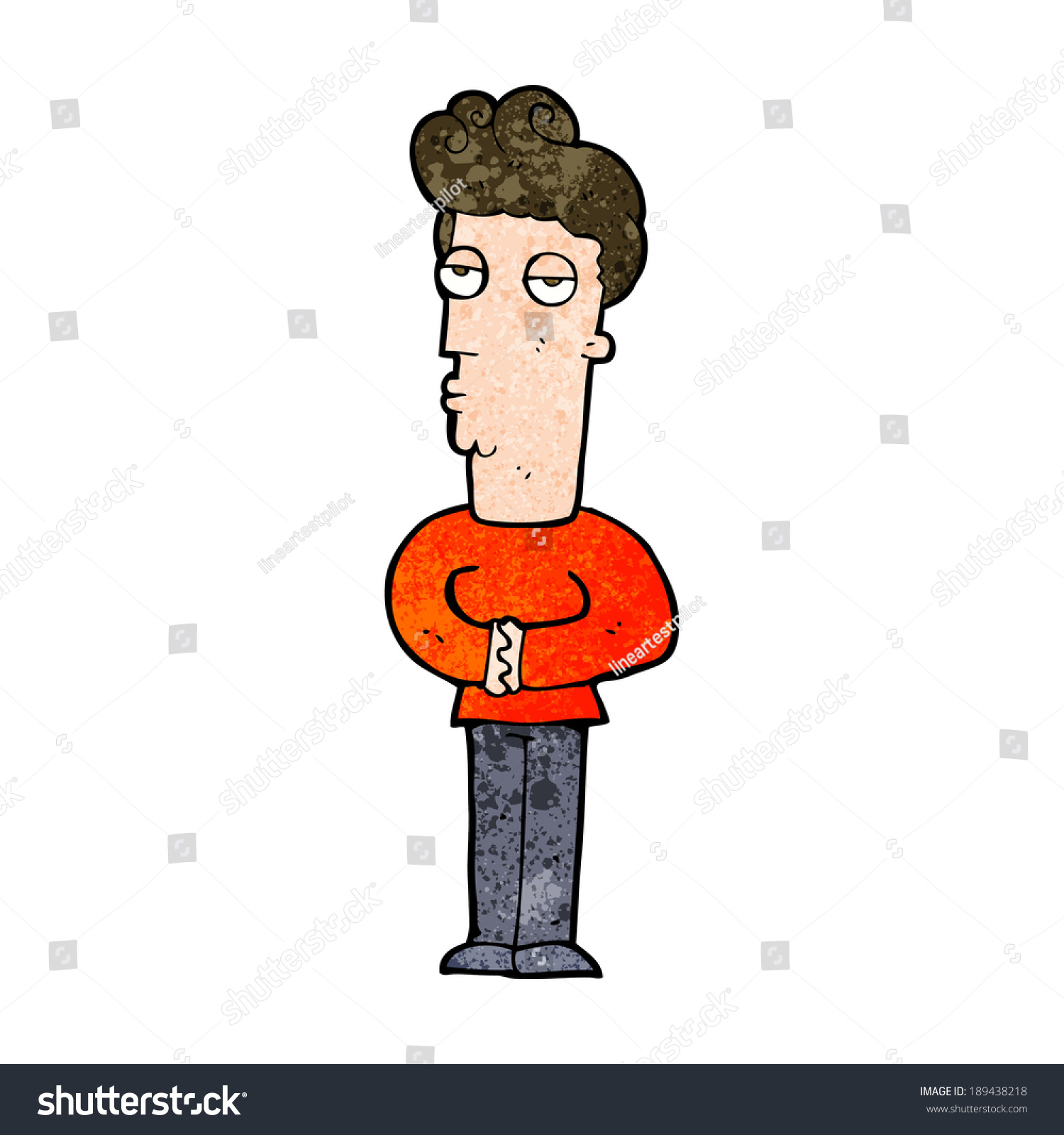 Cartoon Arrogant Man Stock Vector (Royalty Free) 189438218 | Shutterstock