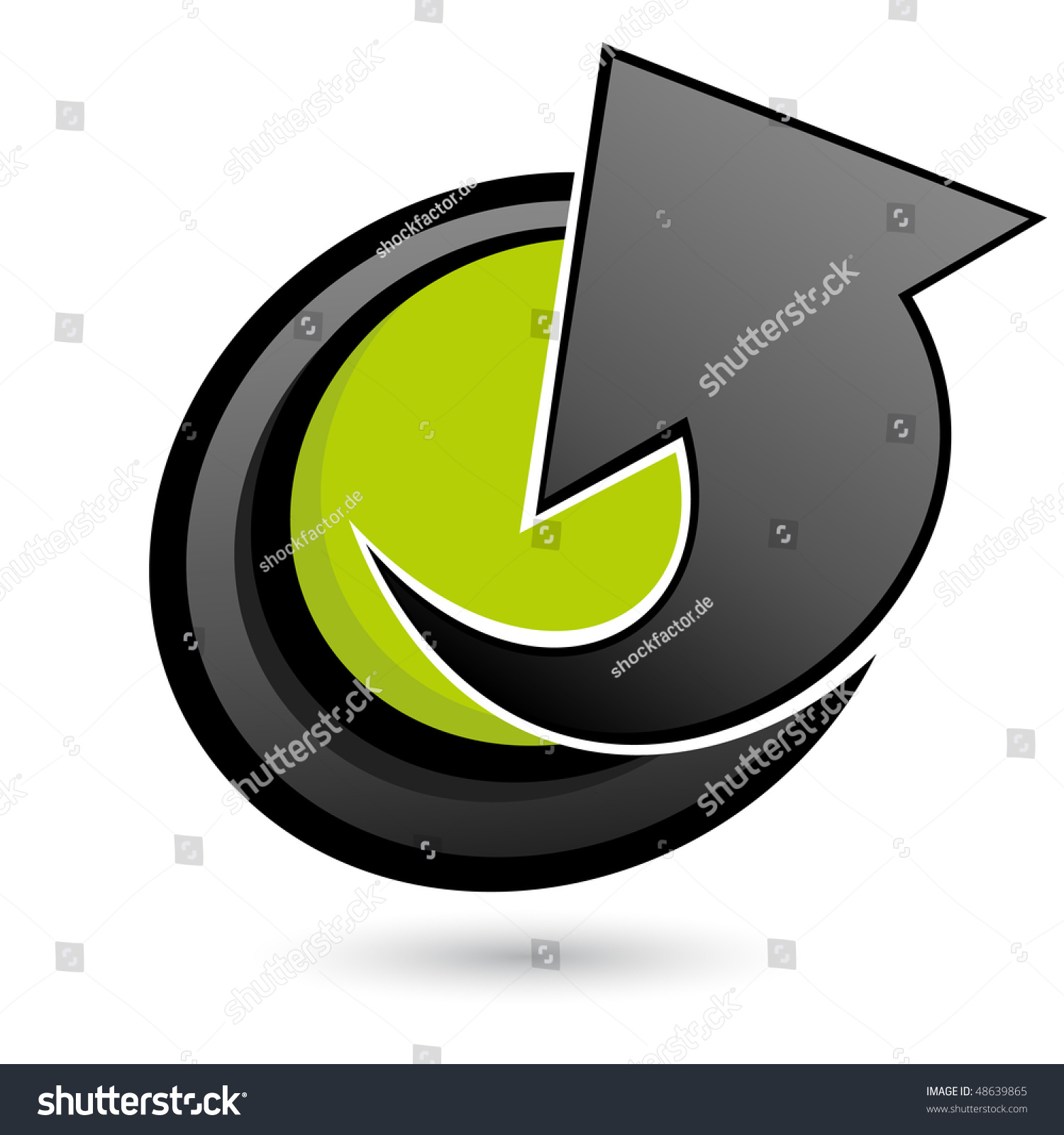 Cartoon Arrow Sign Stock Vector (Royalty Free) 48639865