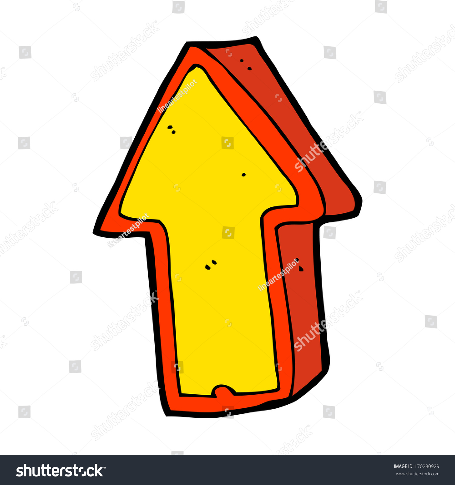 Cartoon Arrow Symbol Stock Vector (Royalty Free) 170280929