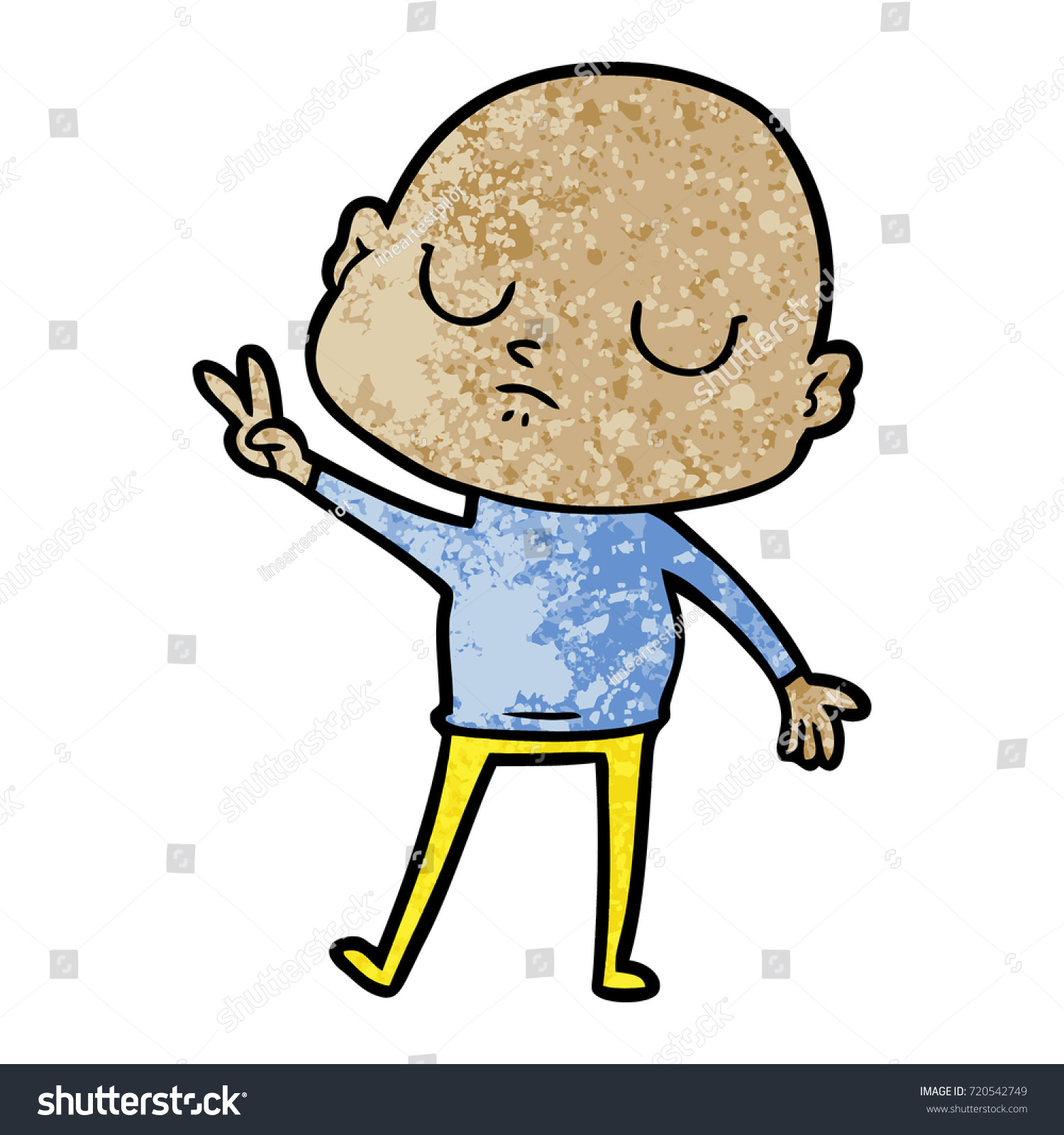 Cartoon Bald Man: เวกเตอร์สต็อก (ปลอดค่าลิขสิทธิ์) 720542749 | Shutterstock