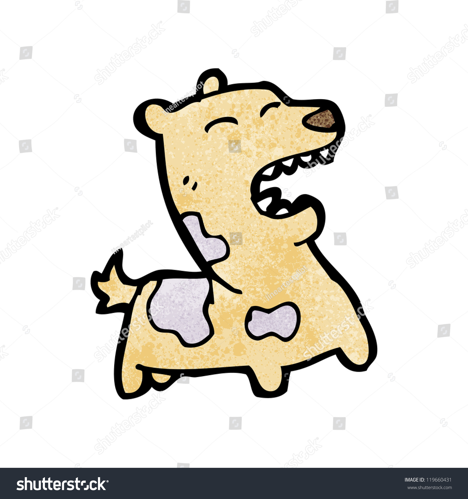 Cartoon Barking Dog Stock Vector (Royalty Free) 119660431 | Shutterstock